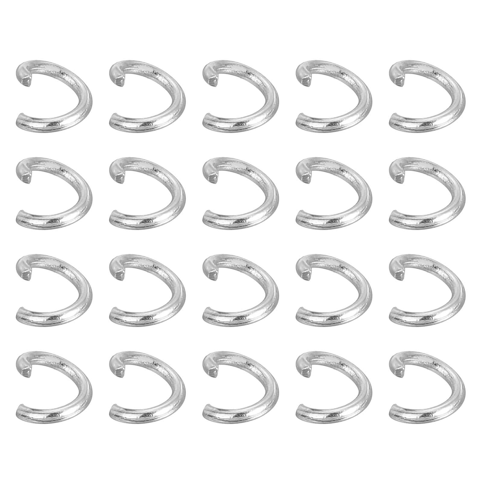 Uxcell 200Pcs Open Jump Ring, 4mm 316 Stainless Steel O Rings, Split ...