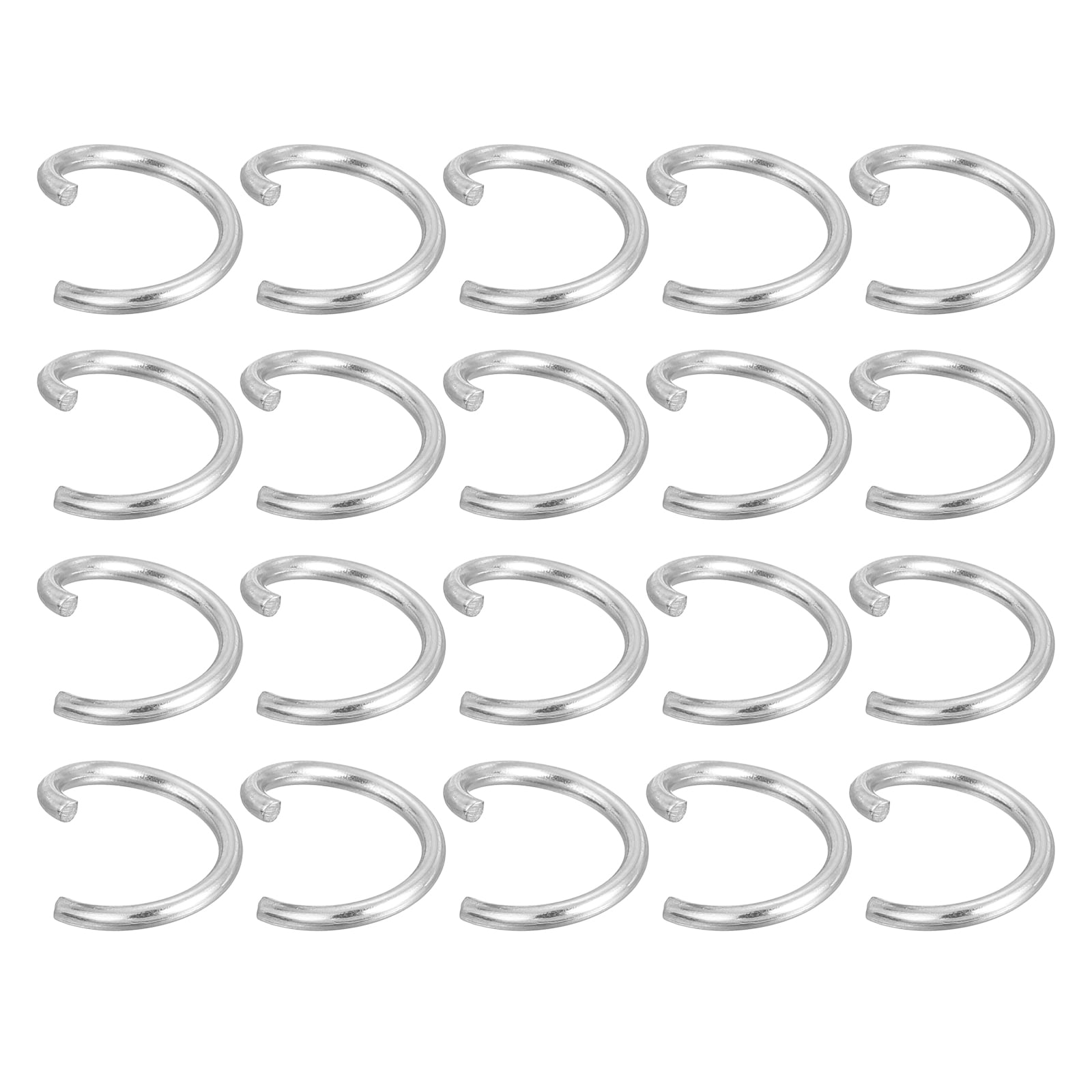 Uxcell 200Pcs Open Jump Rings, 10mm 316 Stainless Steel O Rings, Split ...