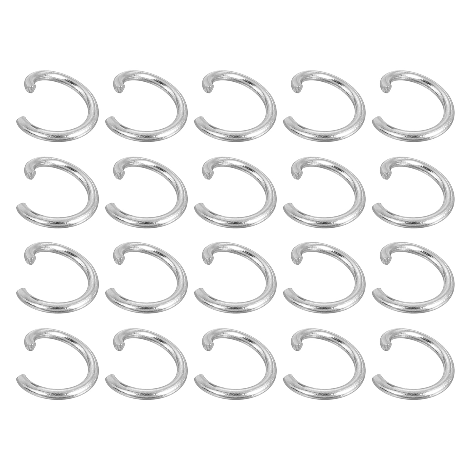 Uxcell 200Pcs Open Jump Rings, 6mm 316 Stainless Steel O Ring, Split ...