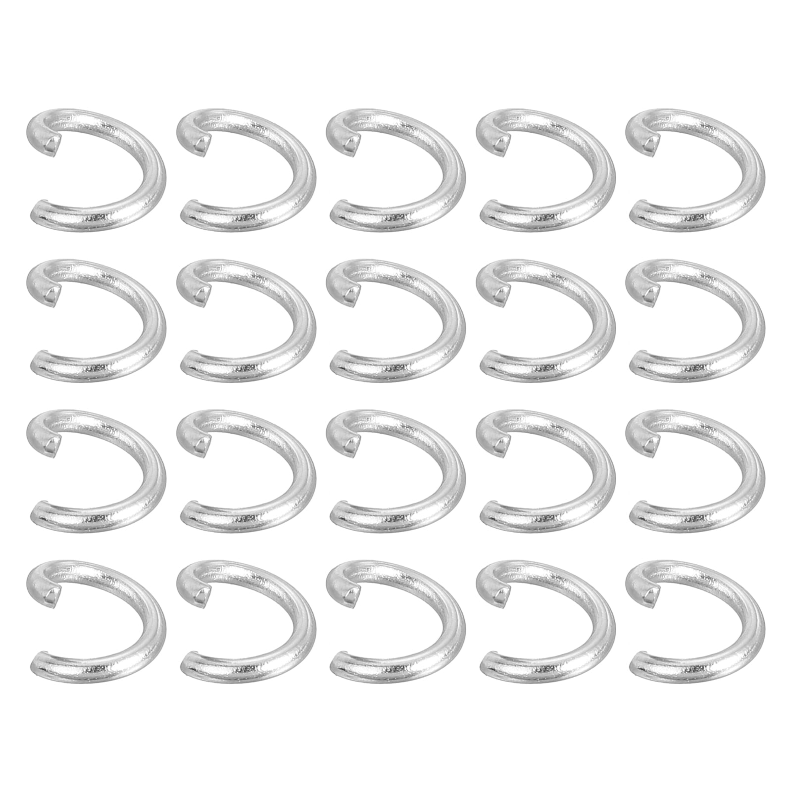 Uxcell 200Pcs Open Jump Rings, 6mm 316 Stainless Steel O Rings, Split ...