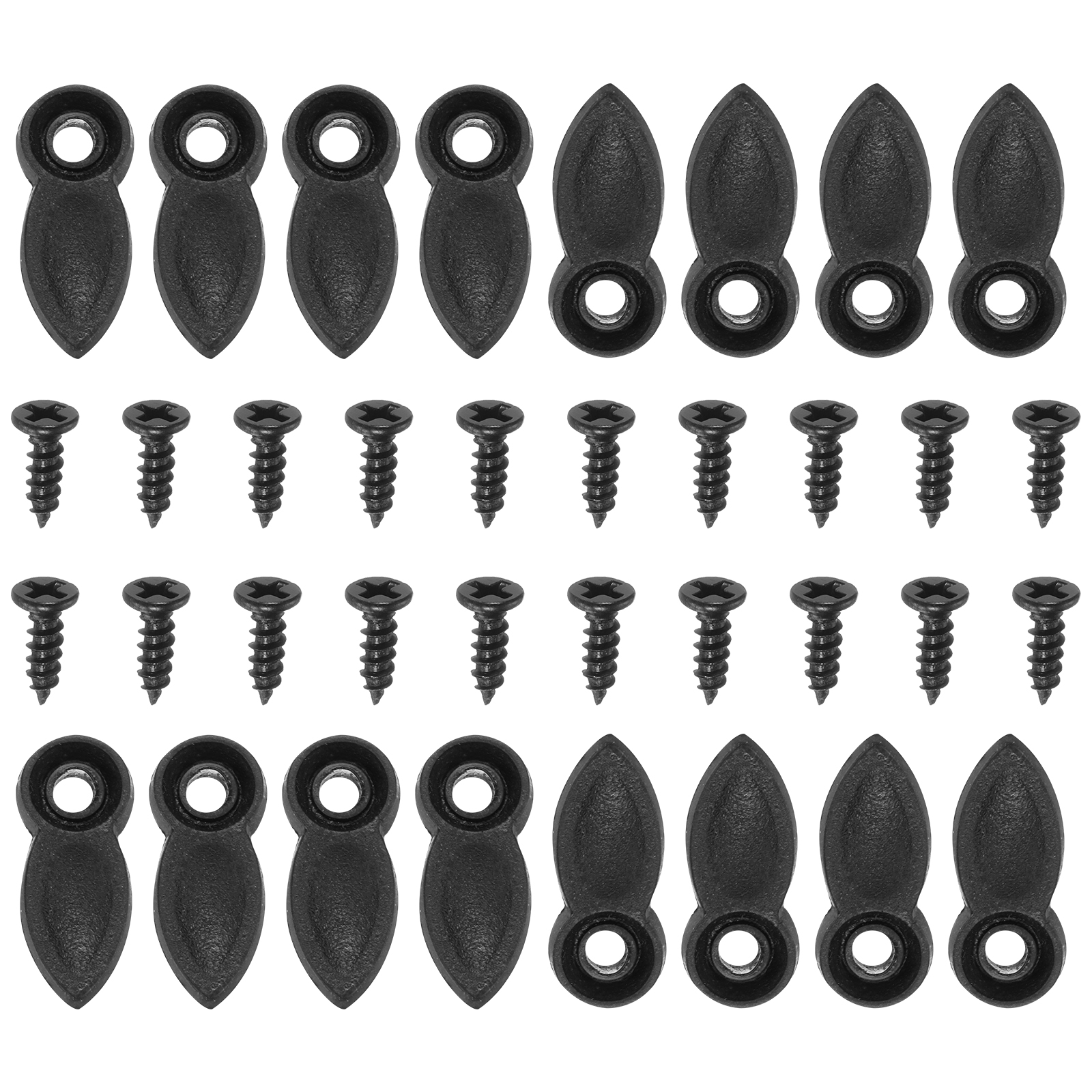 Uxcell 200Pcs Photo Frame Turn Button Fasteners with 200Pcs Screw Turn ...