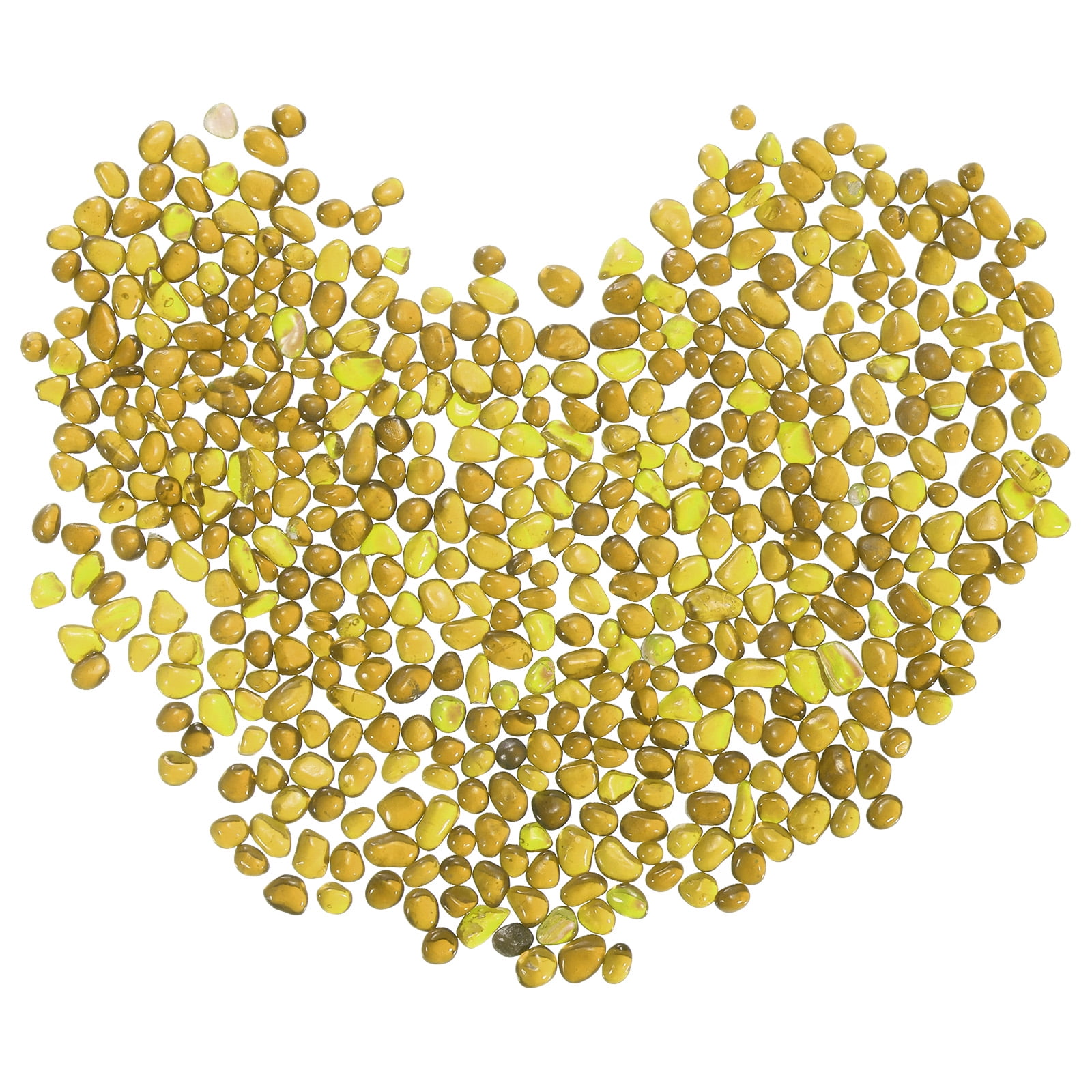 Uxcell 200g/0.44lb 5-7mm Glass Stones Pebbles Decor for Vase Filler ...