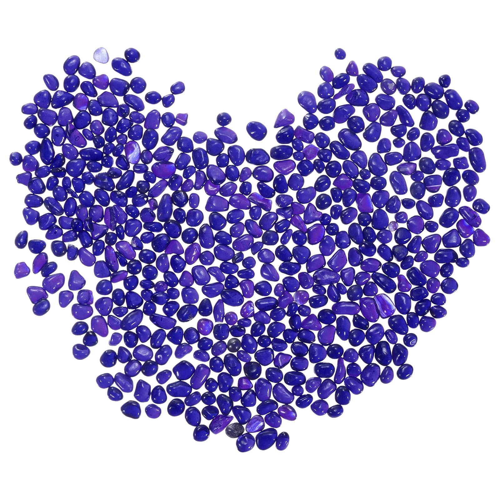 Uxcell 200g/0.44lb 7-9mm Glass Stones Pebbles Decor for Vase Filler ...