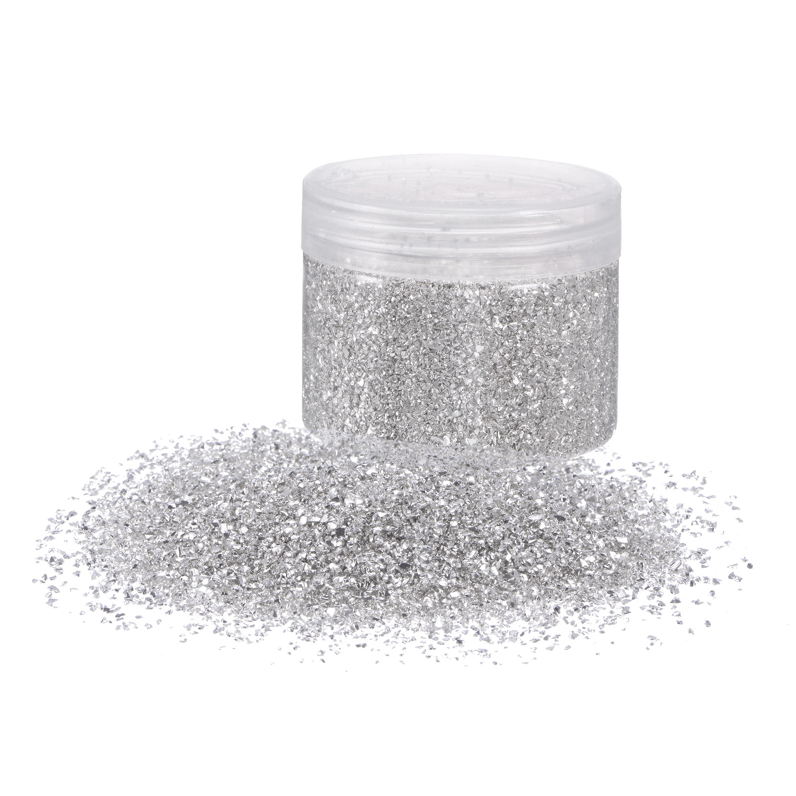 Uxcell 200g Crushed Glass Chips 1-3mm Irregular Broken Sprinkles Chunky ...