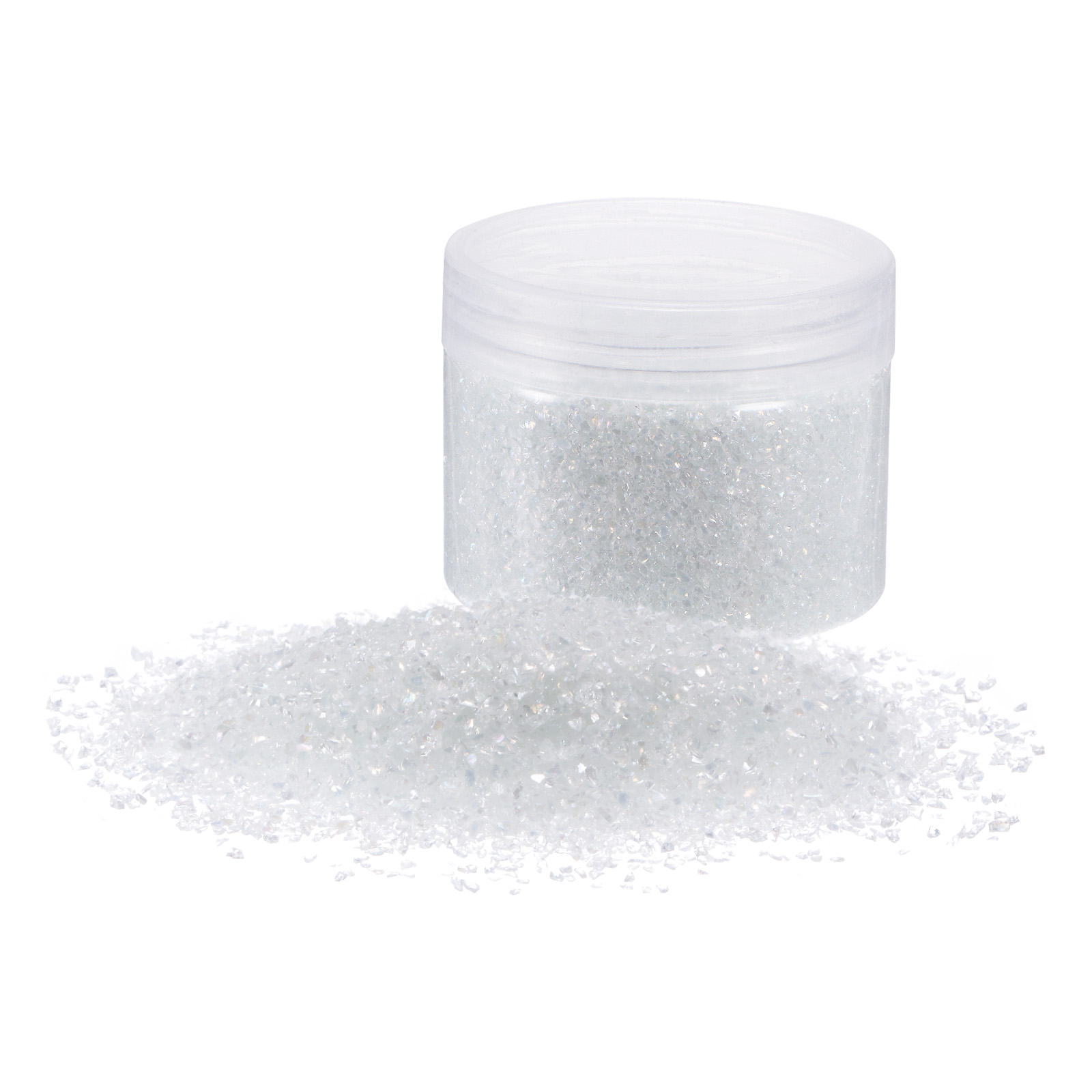 Uxcell 200g Crushed Glass Chips 1-3mm Irregular Broken Sprinkles Chunky ...