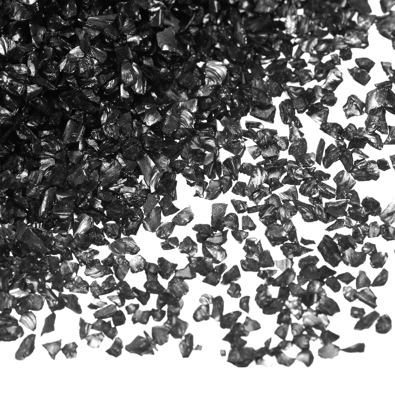 Uxcell 200g Crushed Glass Chips 2-4mm Irregular Broken Sprinkles Chunky Glass for Crafts DIY ...
