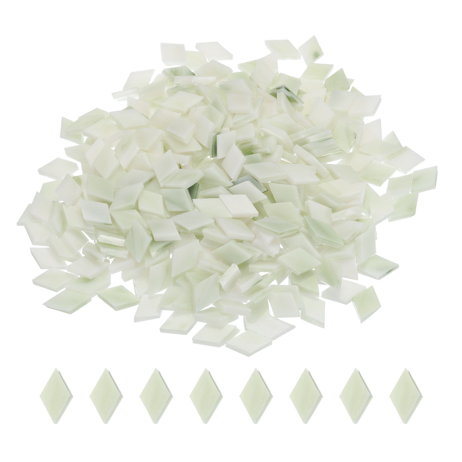 Uxcell 200g Mosaic Tiles Rhombus Shape Glass Mosaic Tiles for Art ...