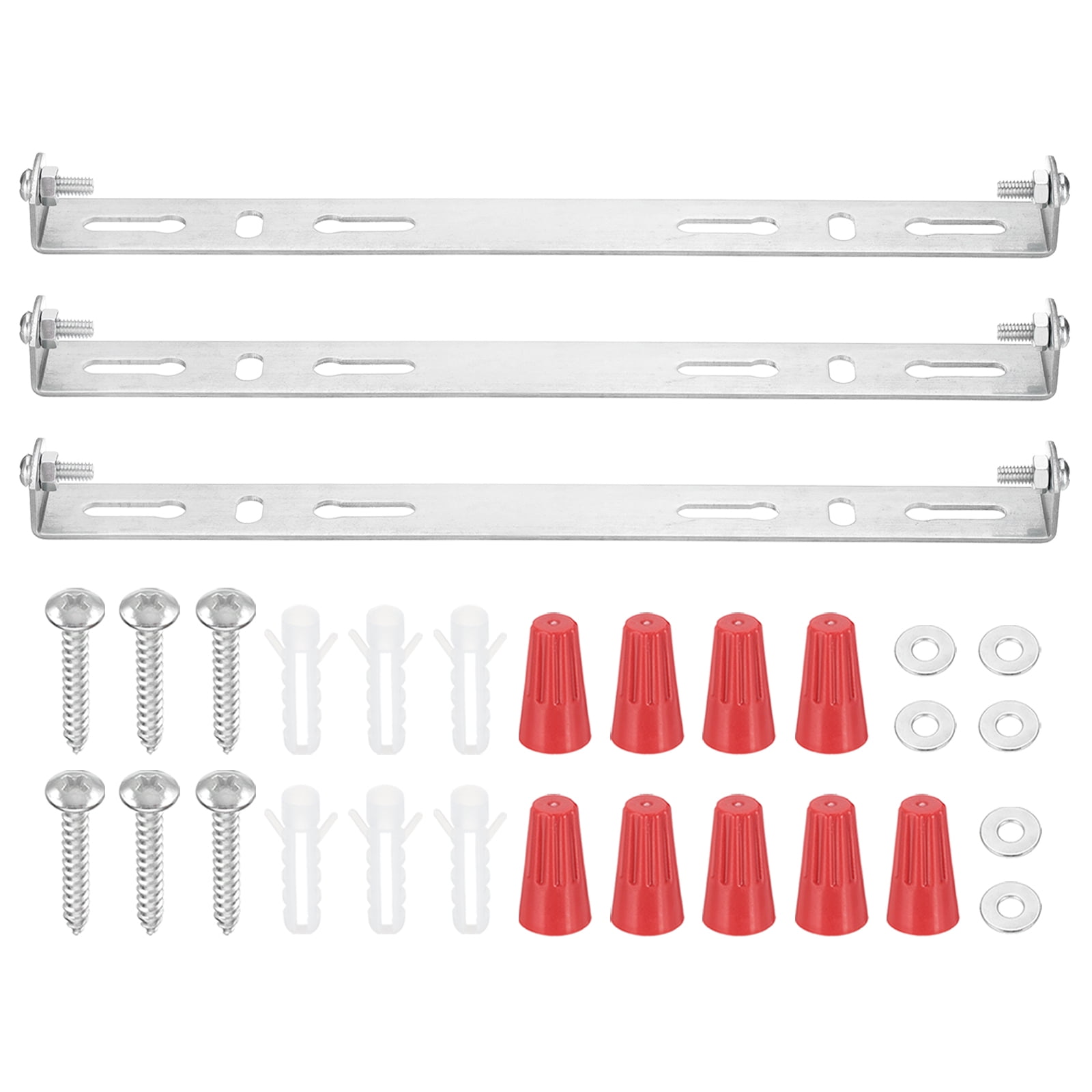 Uxcell 200mm (7.9") Universal Light Fixture Mounting Bracket Kit, 3 Set ...