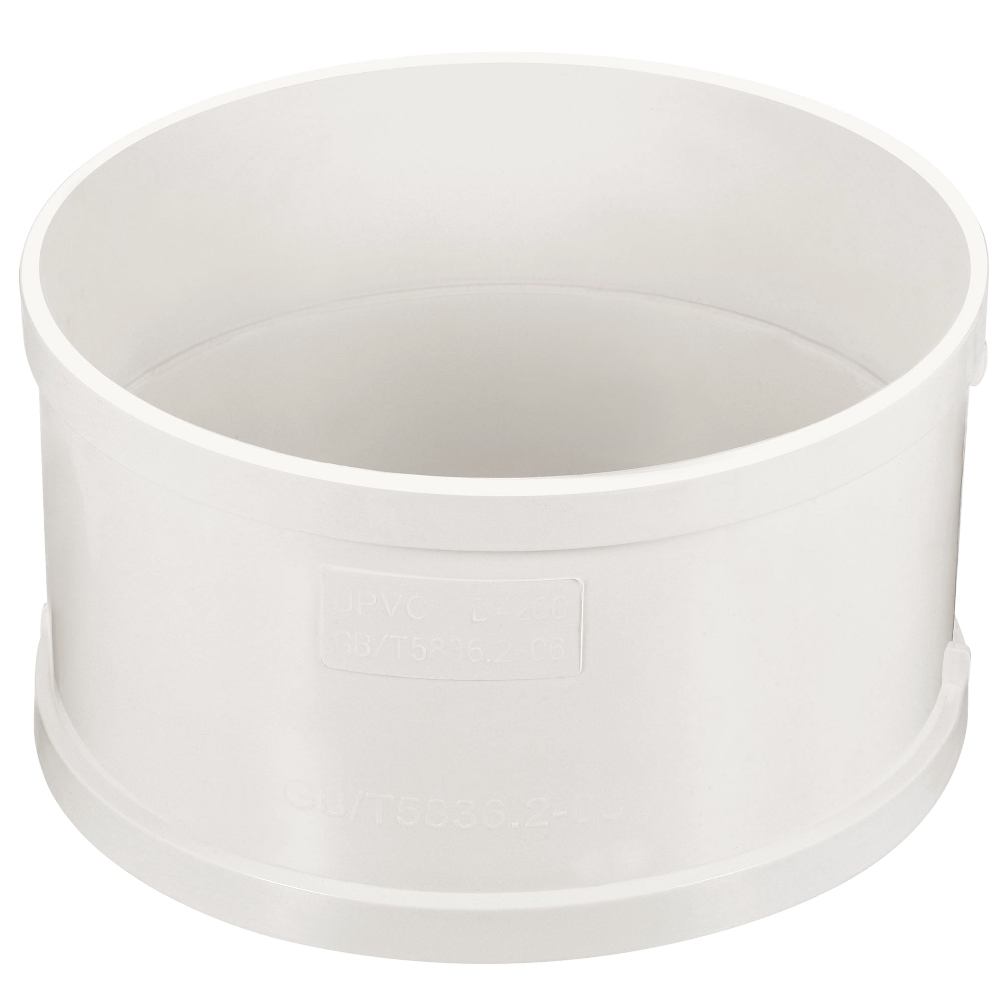 Uxcell 200mm PVC Straight Socket Connector Pipe Fitting Coupling ...