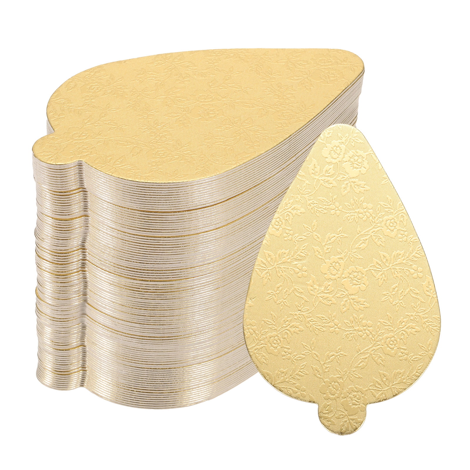 Uxcell 200pcs Mini Cake Boards, Mousse Cake Cardboards Leaf Cake Bases ...
