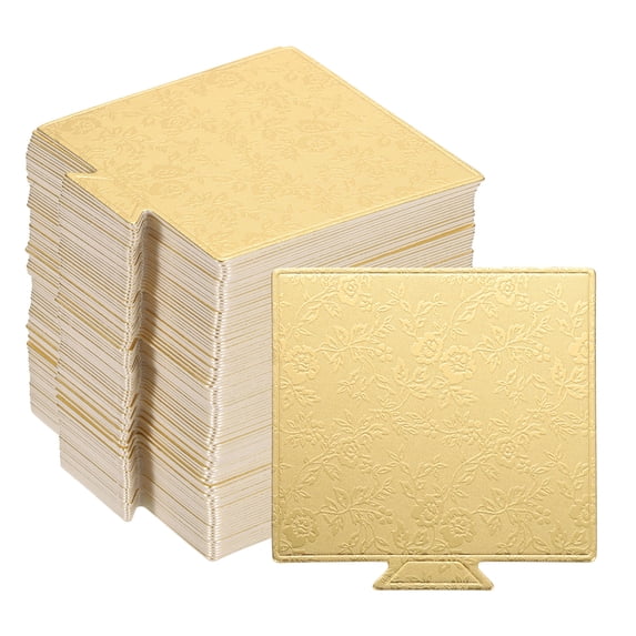 Uxcell 200pcs Mini Cake Boards, Mousse Cake Cardboards Square for ...
