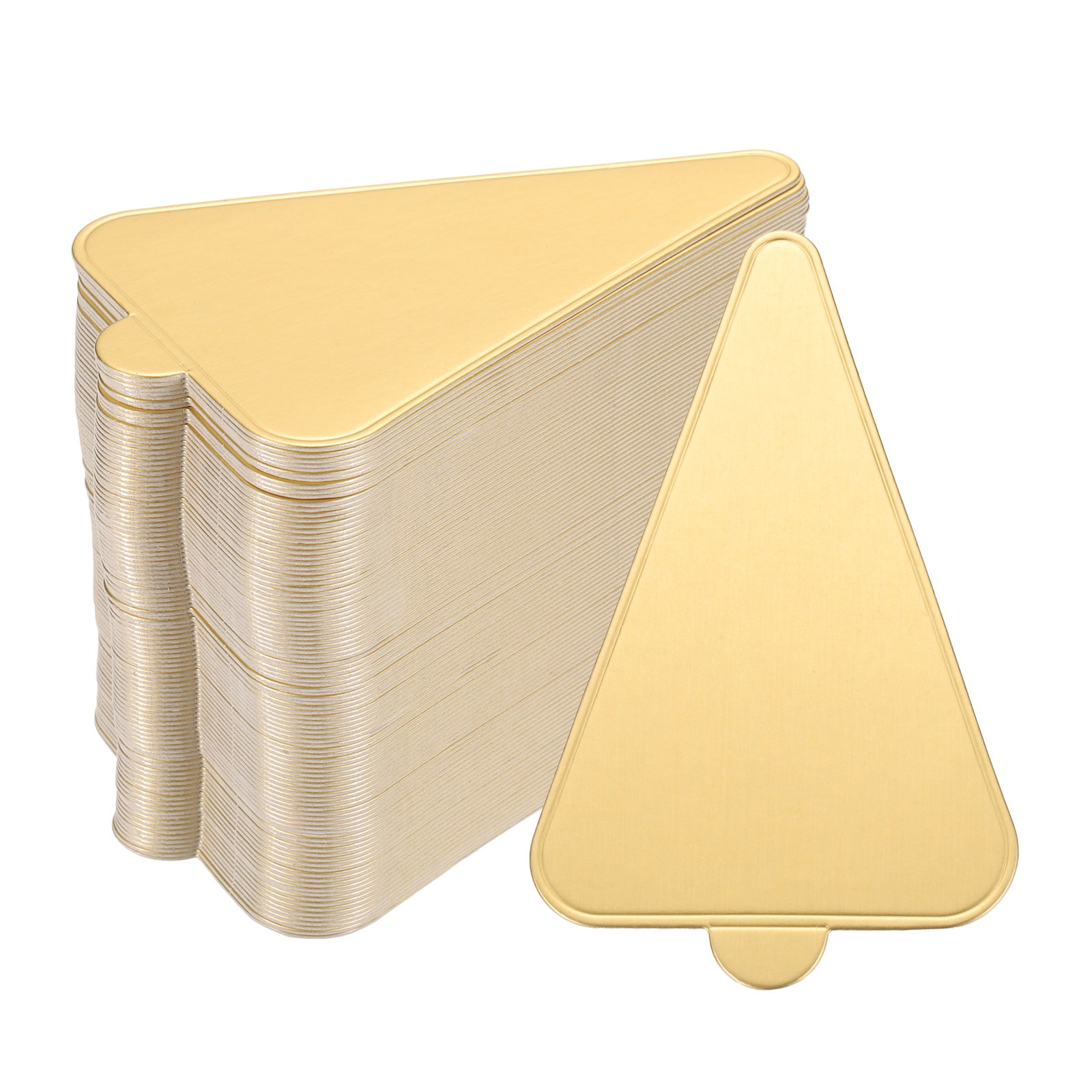 Uxcell 200pcs Mini Cake Boards, Mousse Cake Cardboards Triangle for ...
