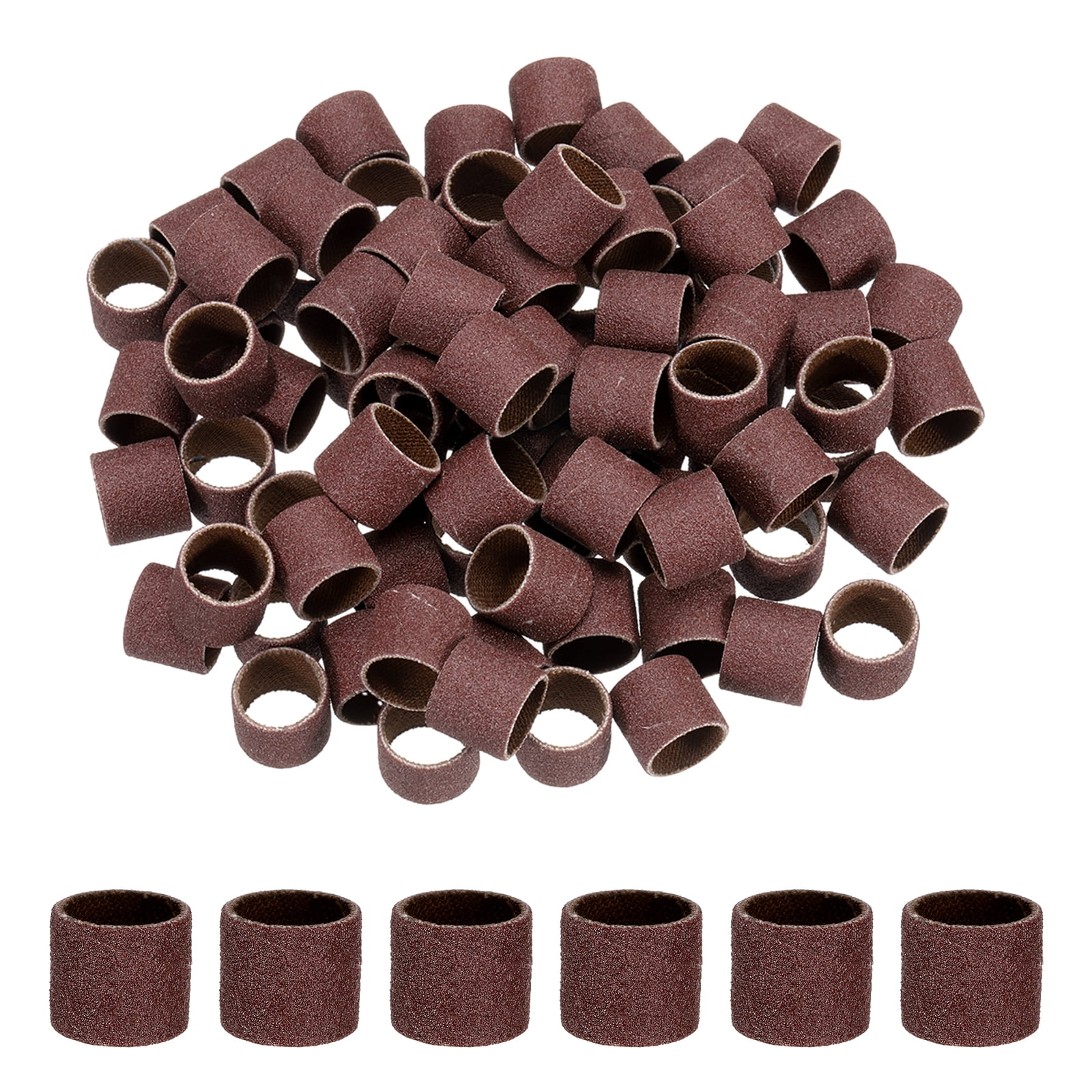 Uxcell 200pcs Sanding Drums 1/2 Inch Grit 180 Sanding Sandpaper Mini ...
