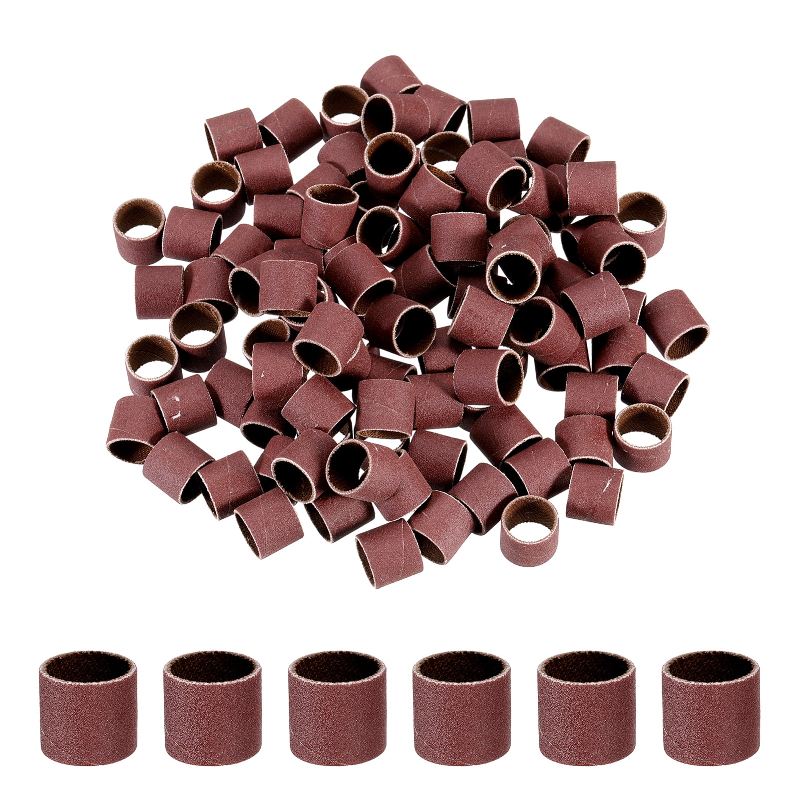 Uxcell 200pcs Sanding Drums 1/2 Inch Grit 400 Sanding Sandpaper Mini ...