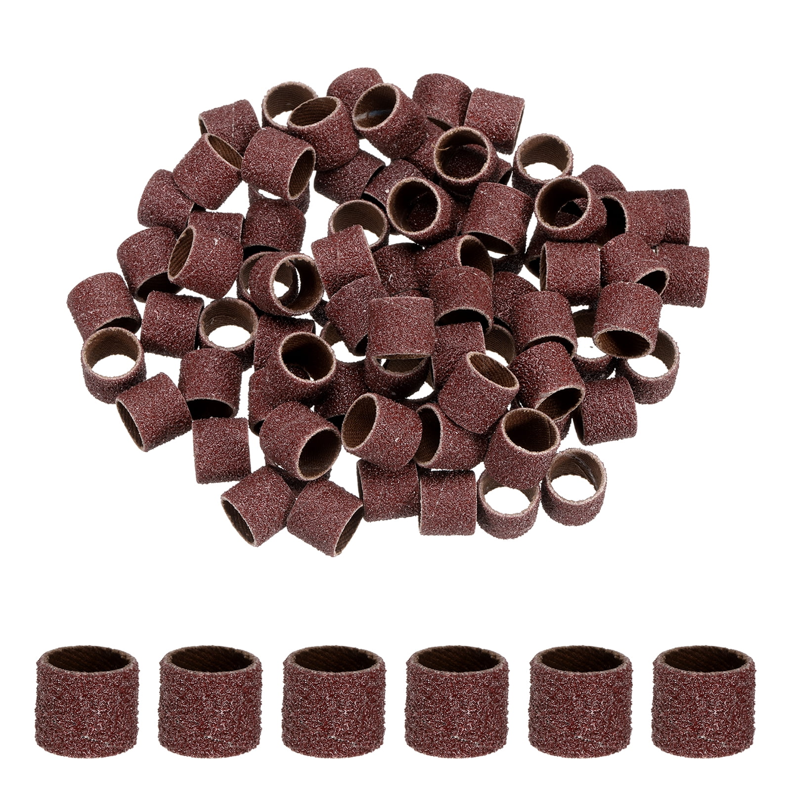 Uxcell 200pcs Sanding Drums 1/2 Inch Grit 80 Sanding Sandpaper Mini ...