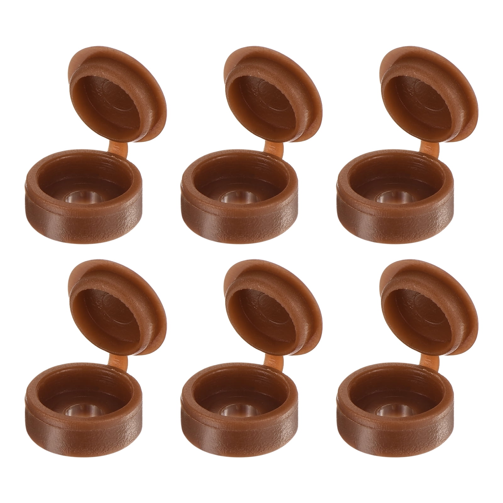 Uxcell 200pcs Screw Cover Caps, 3mm Plastic Hinged Screw Caps Fold ...
