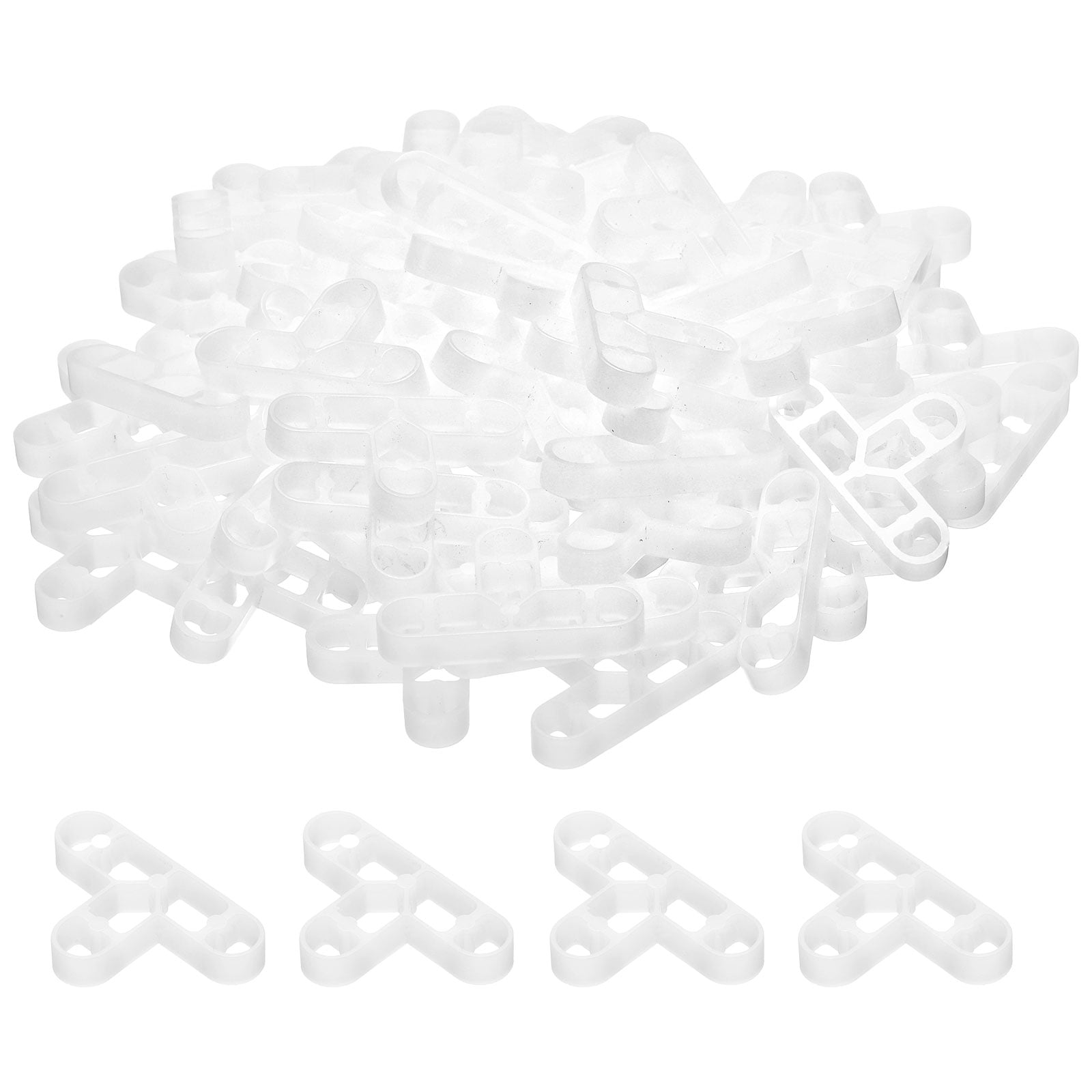 Uxcell 200pcs Tile Spacers 10mm Hard Plastic T Type Tiles Leveler ...