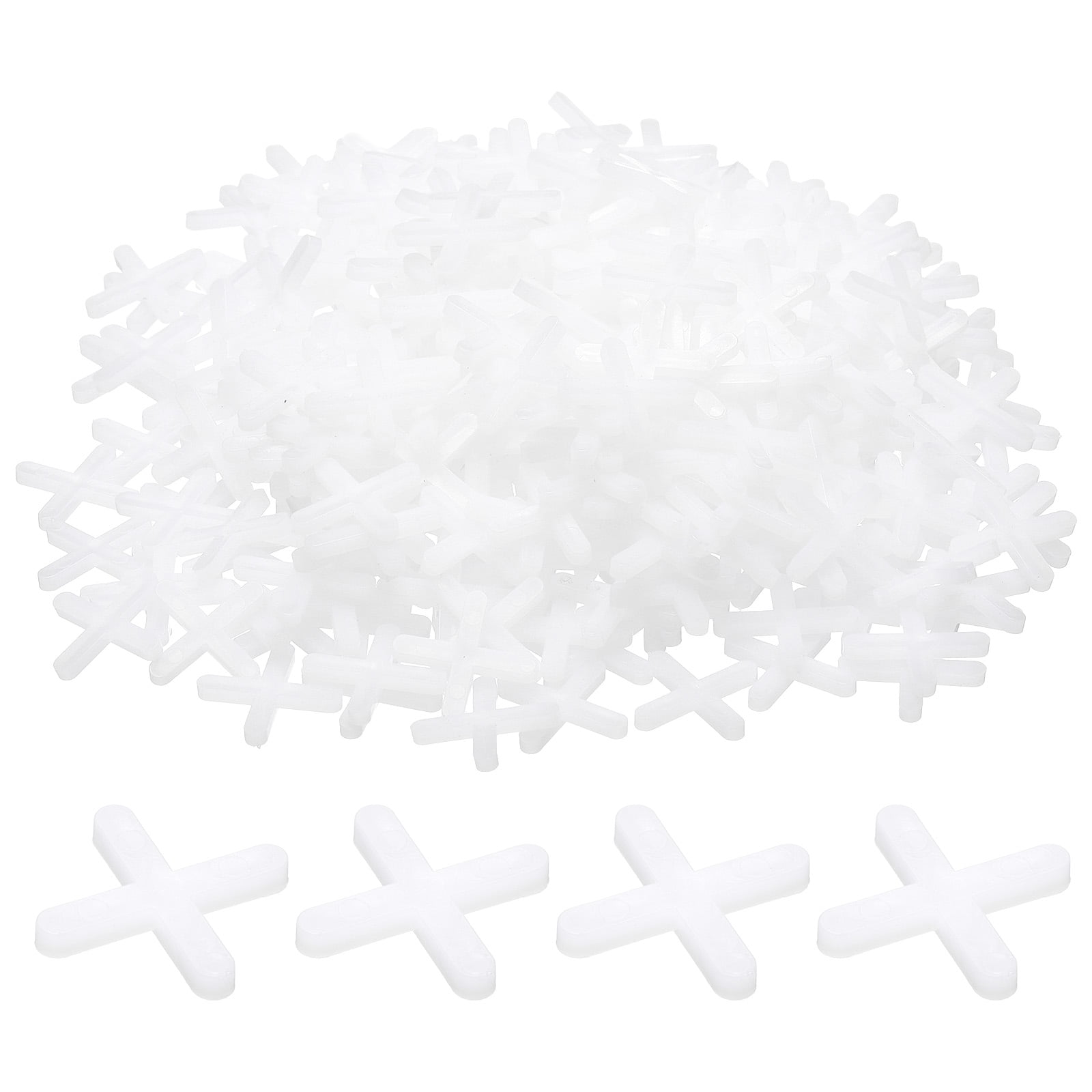 Uxcell 200pcs Tile Spacers 3mm Hard Plastic Cross Tiles Leveler Spacer ...
