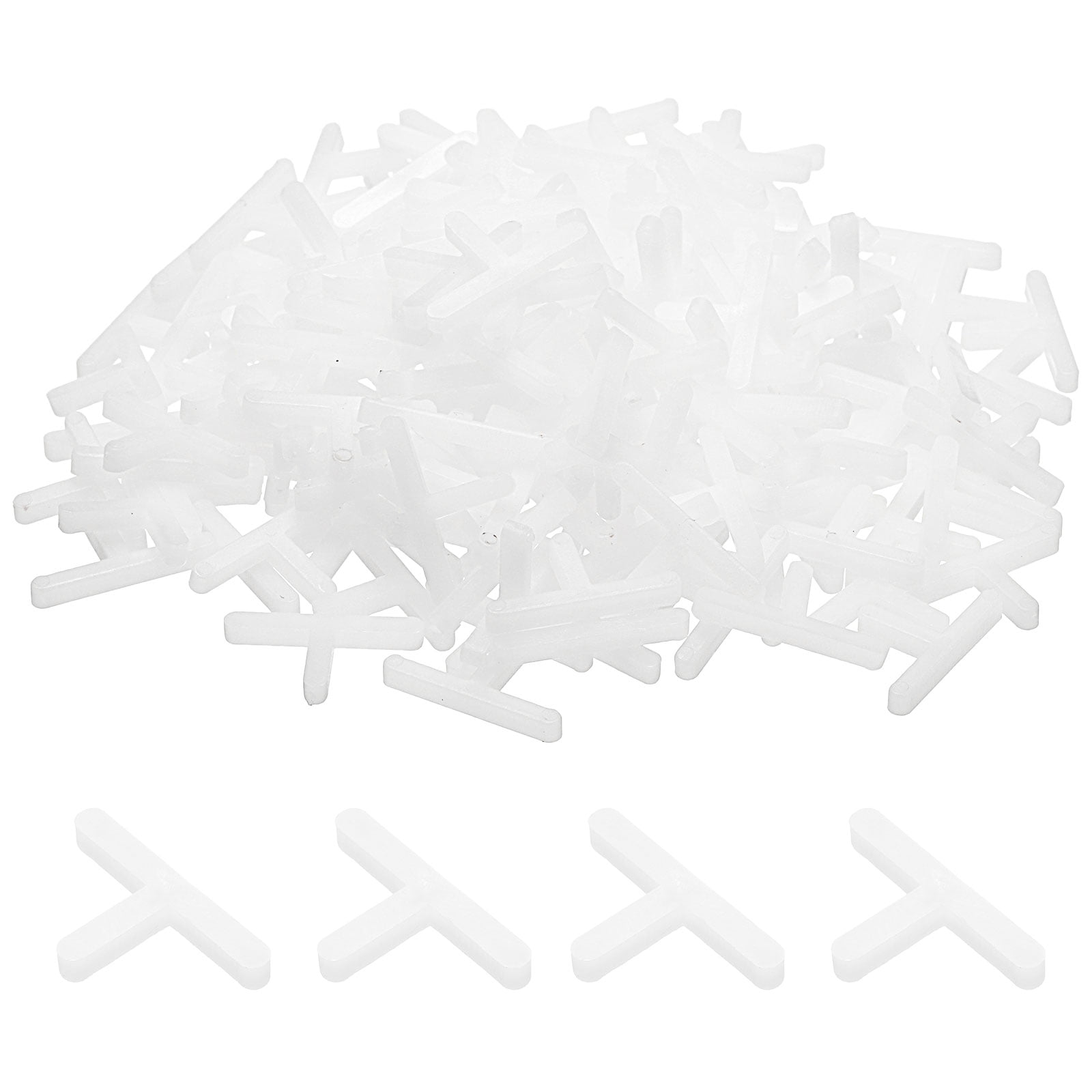 Uxcell 200pcs Tile Spacers 3mm Hard Plastic T Type Tiles Leveler Spacer ...