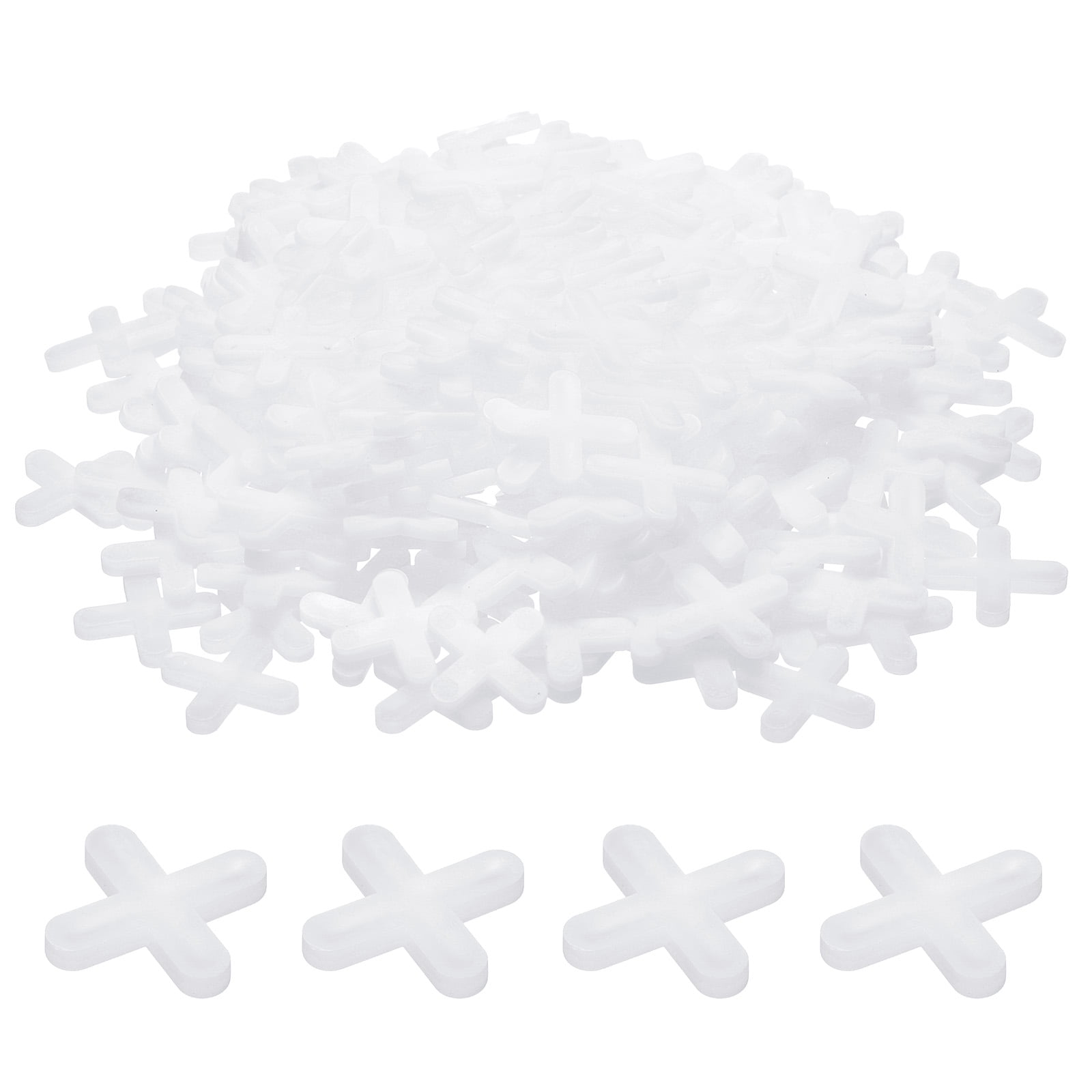 Uxcell 200pcs Tile Spacers 5mm Hard Plastic Cross Tiles Leveler Spacer ...