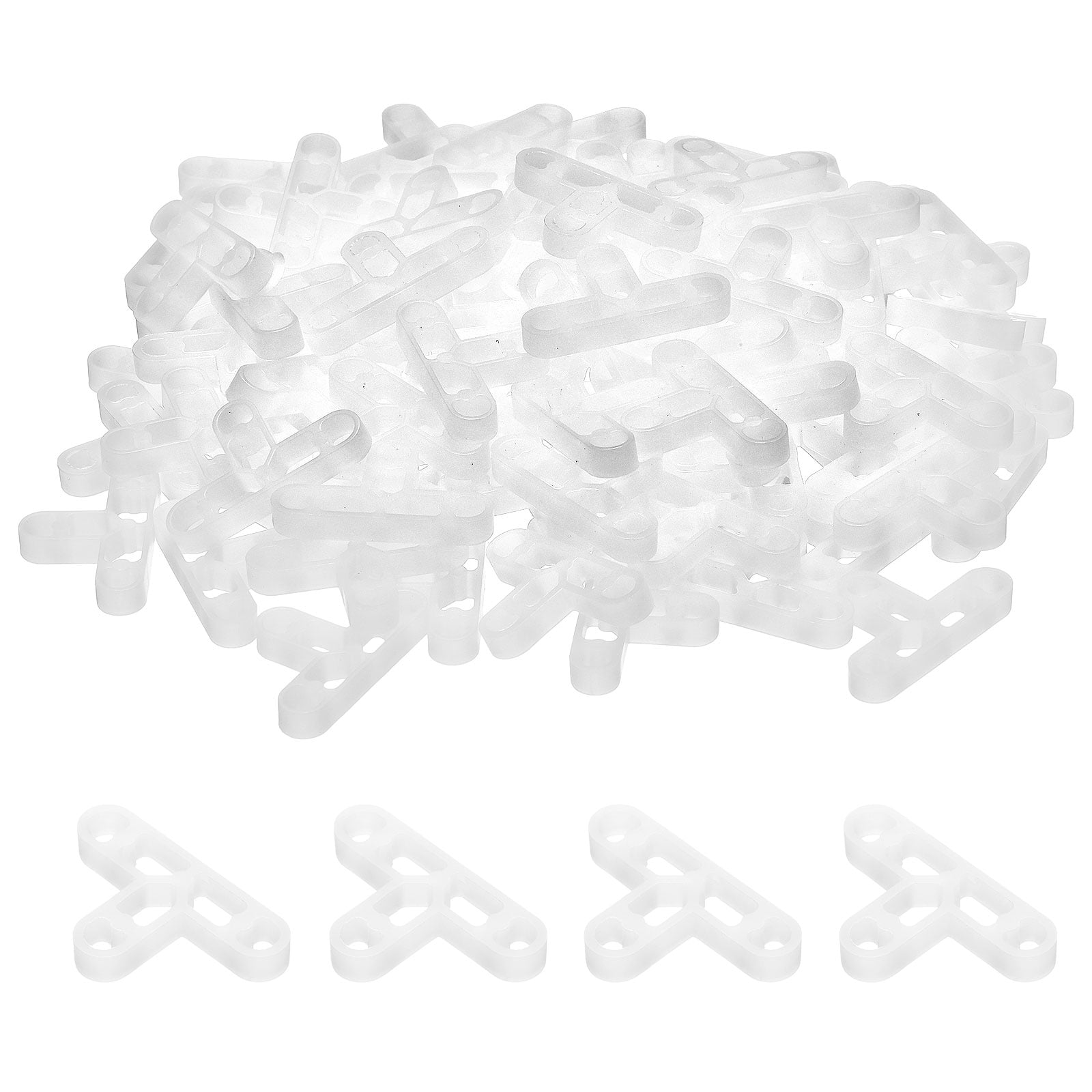 Uxcell 200pcs Tile Spacers 8mm Hard Plastic T Type Tiles Leveler Spacer ...