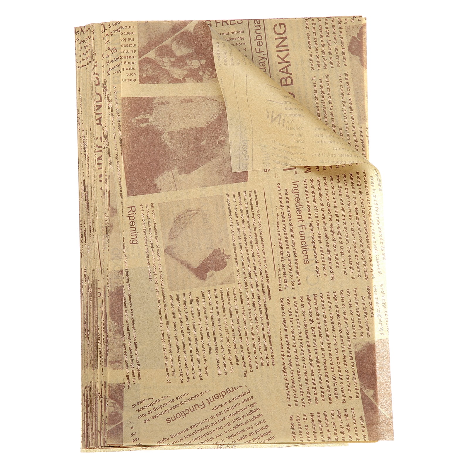 Uxcell 200pcs Wax Paper Sheets Square Sheets 7.87" x 11.81" Old ...