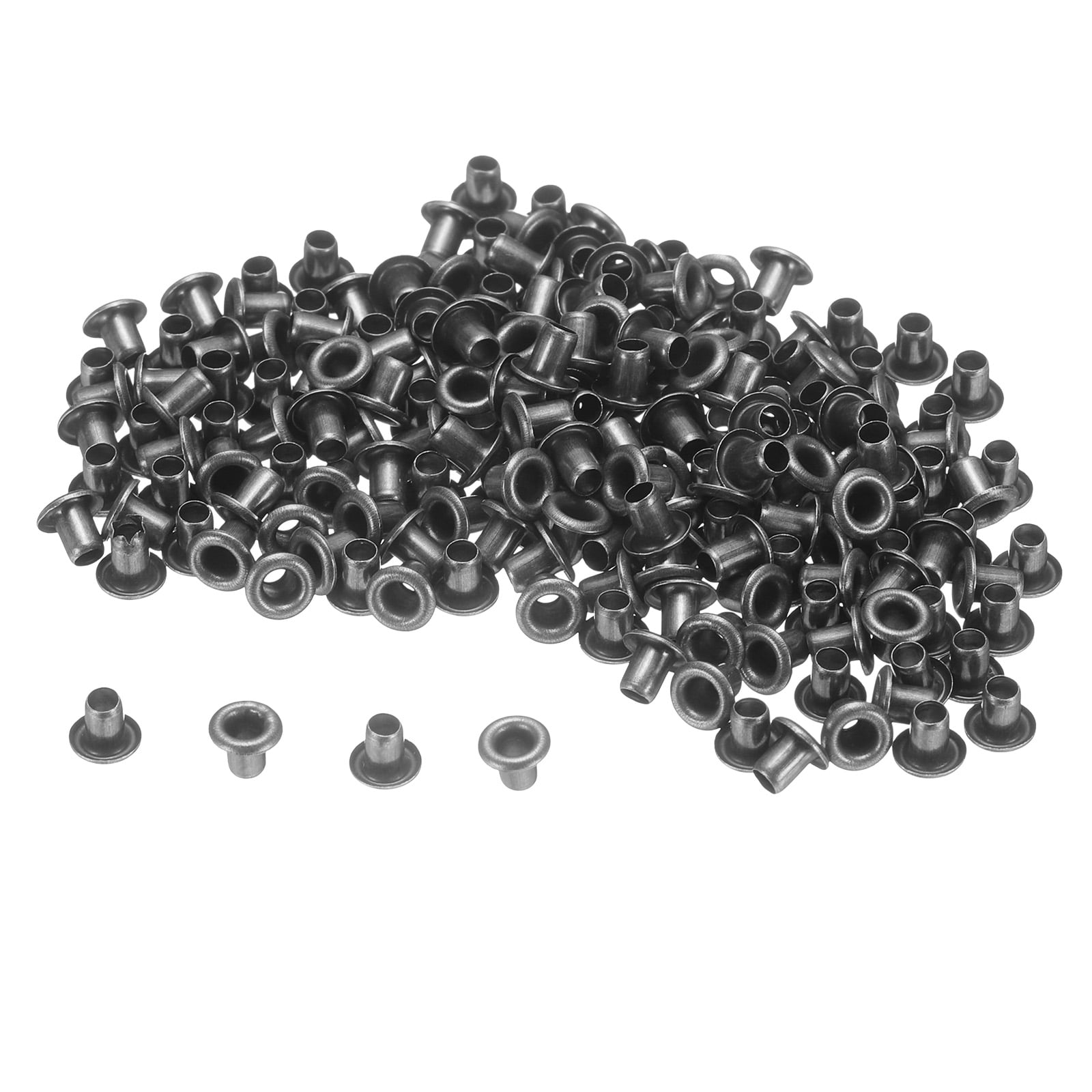 Uxcell 200set Grommets Kit Metal Eyelets 2mm Hole Tiny Grommet for ...