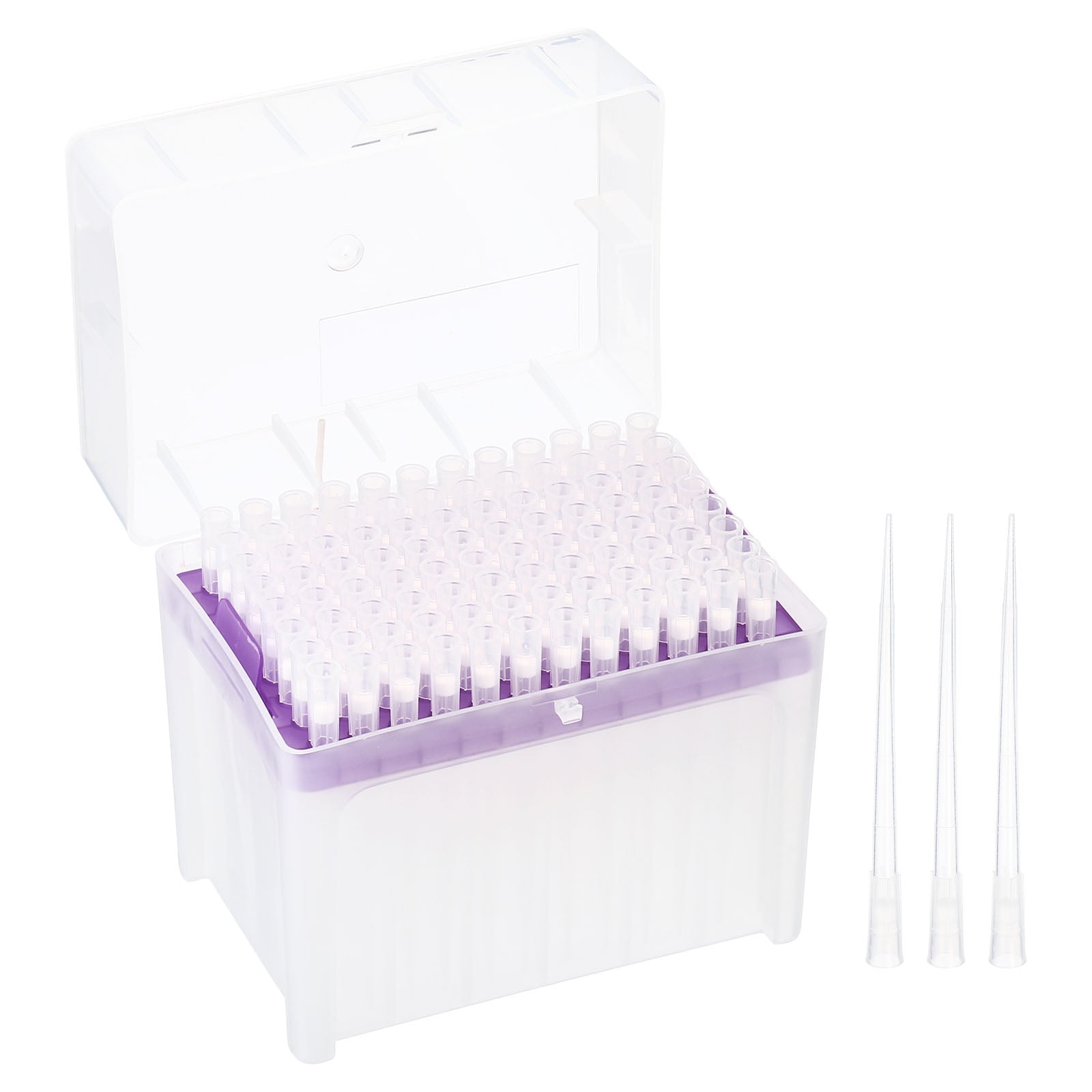 Uxcell 200ul PE Filtering Pipette Tips, 1 Set 96 Tips/Rack(Purple) for ...