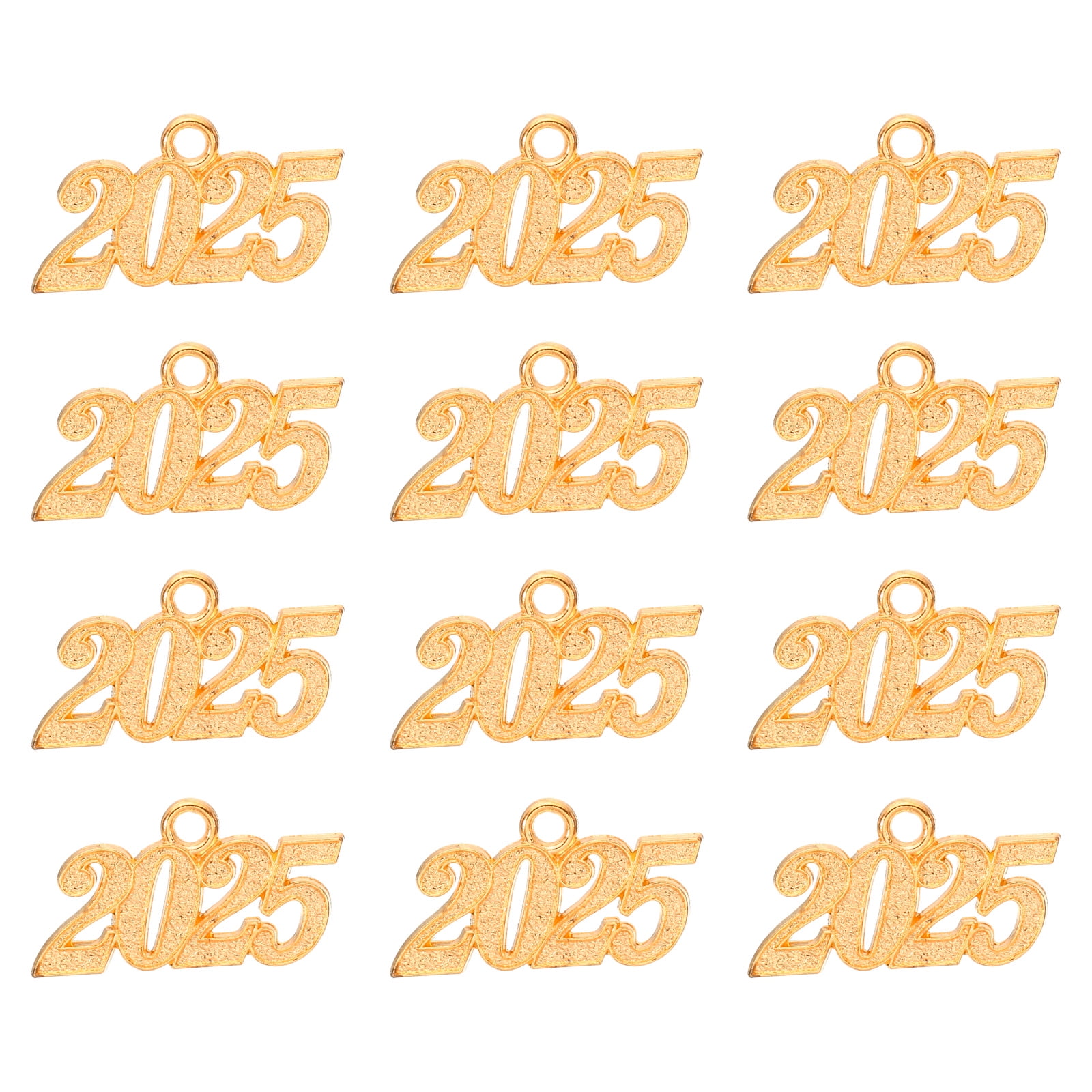 Uxcell 2025 Graduation Tassel Charm, 12 Pcs Alloy 2025 Year Medium ...