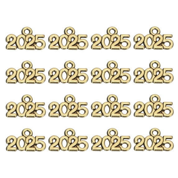 Uxcell 2025 Graduation Tassel Charm, 48 Pcs Alloy Mini Letter Charm ...