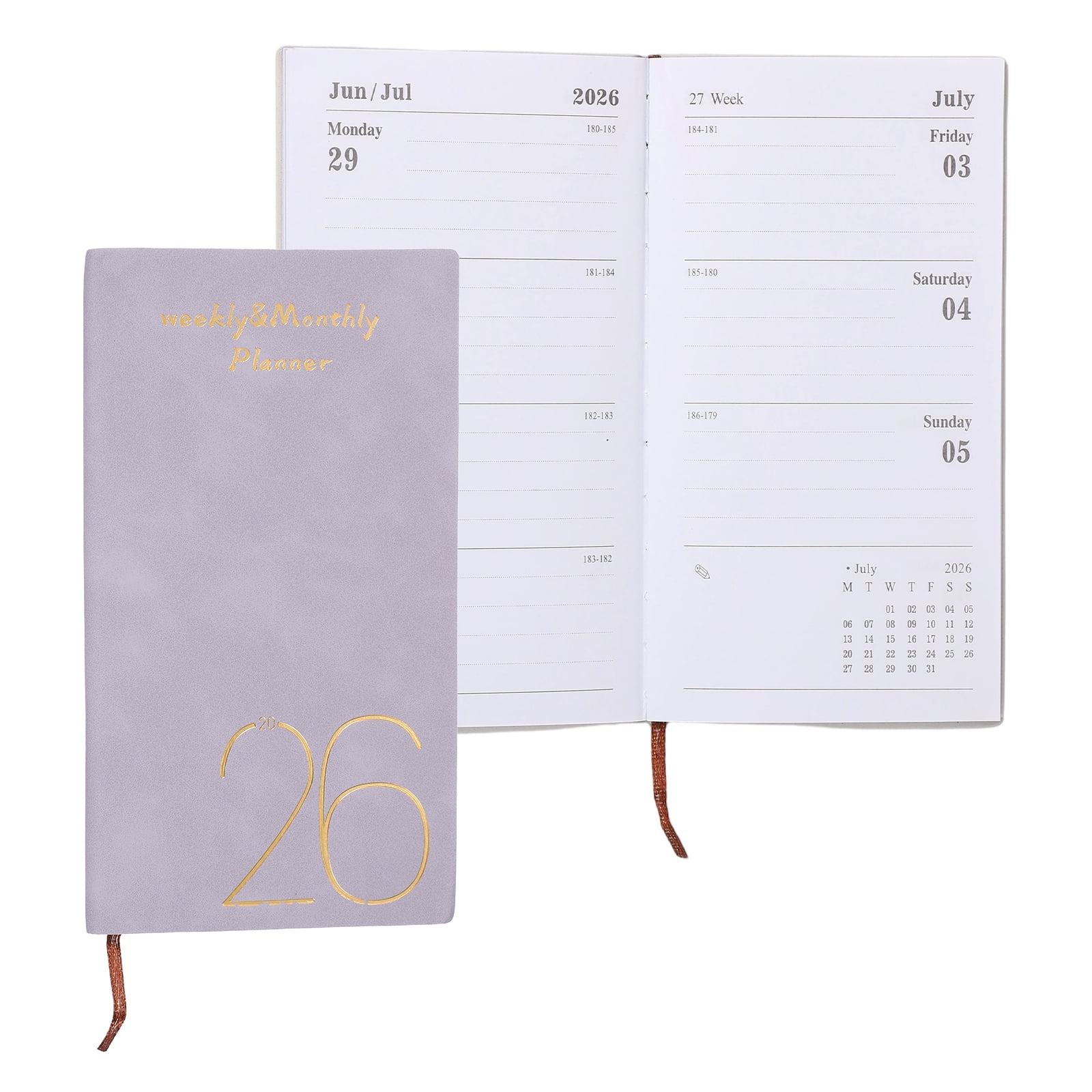 Uxcell 2026 Daily Planner Notebook, A6 64 Sheets Undated to Do List ...