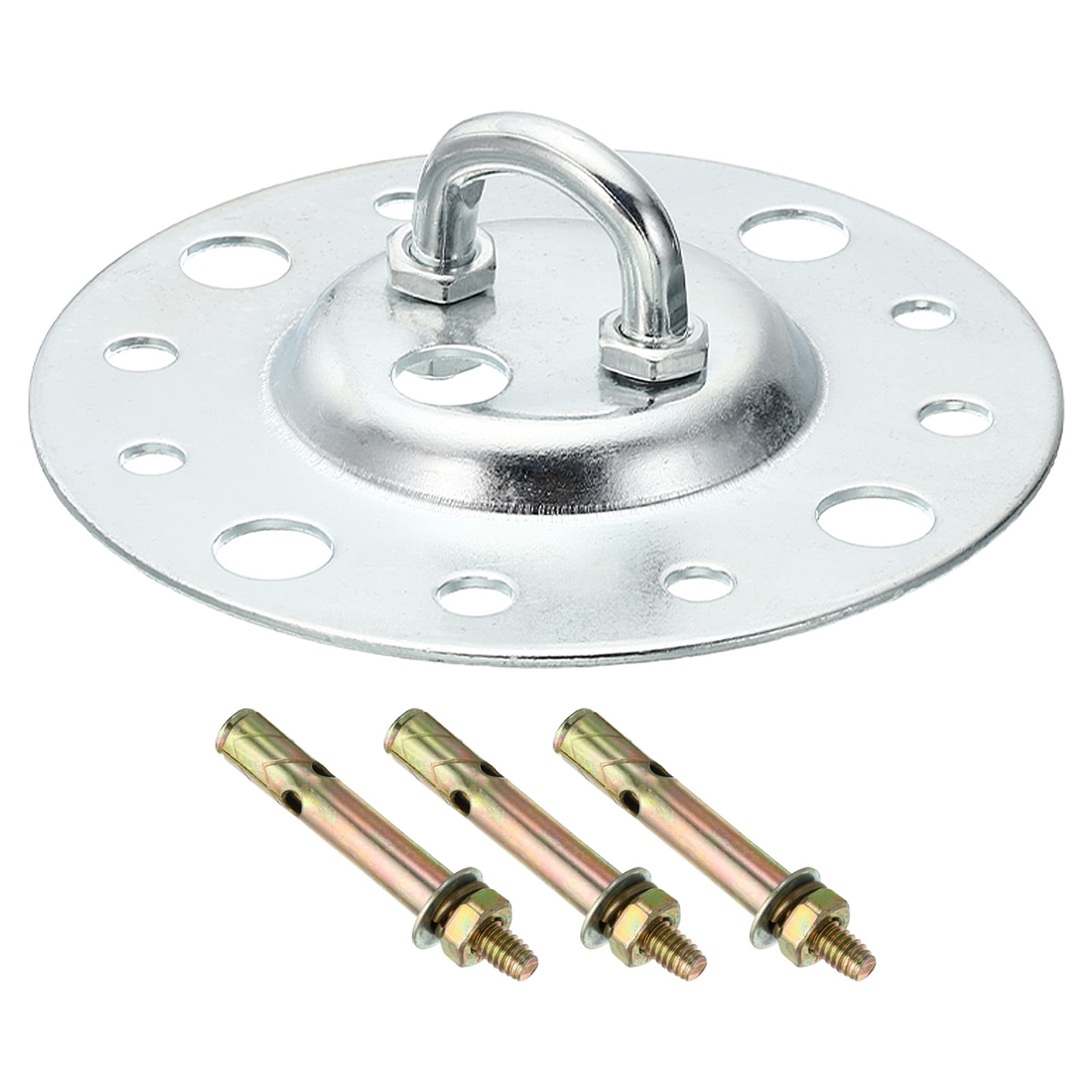 Uxcell 202lbs 115mm Steel Ceiling Hooks, Ceiling Fan Hooks Pad Eyes ...