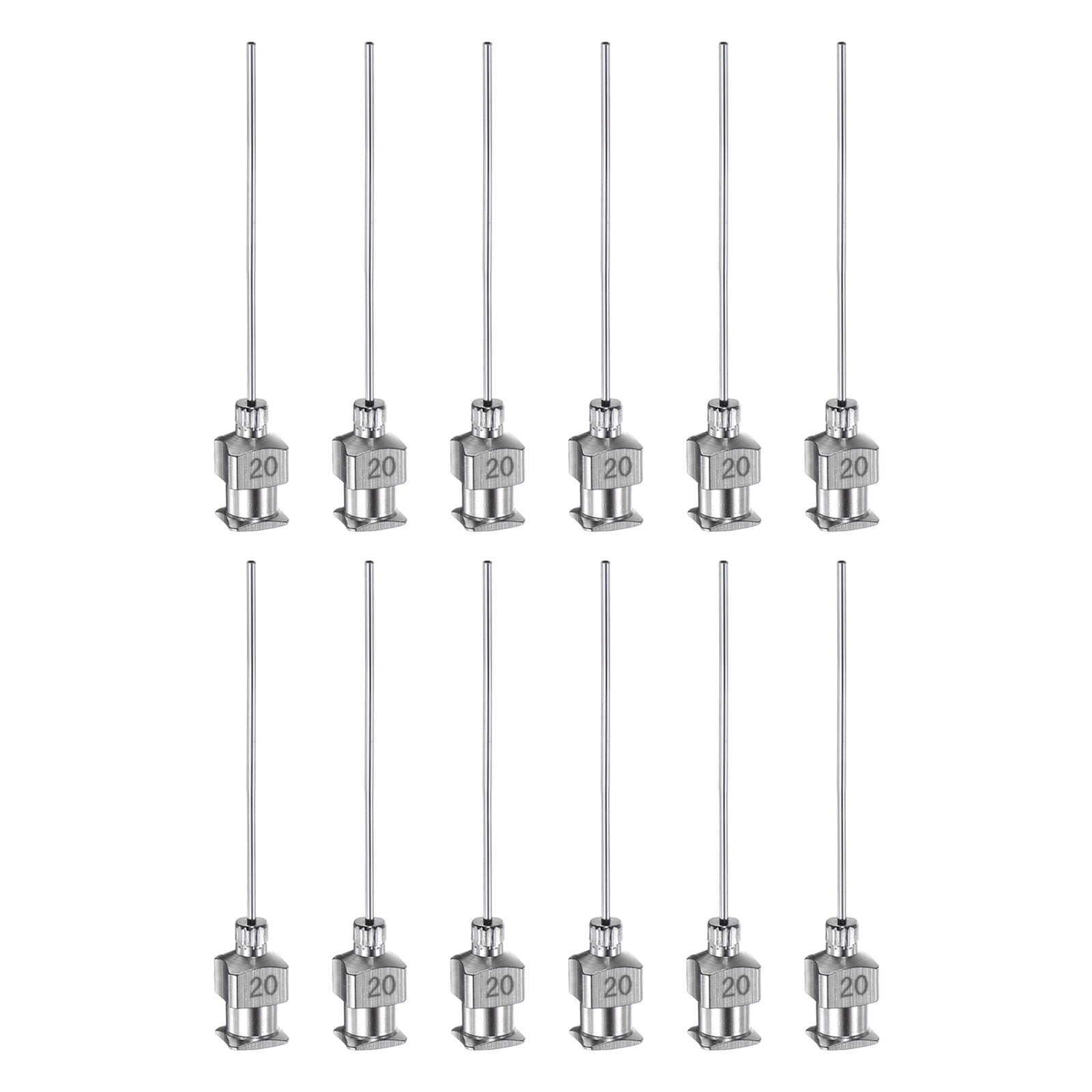 Uxcell 20G Stainless Steel Dispensing Needles, 1 1/2" Glue Needle Tube ...