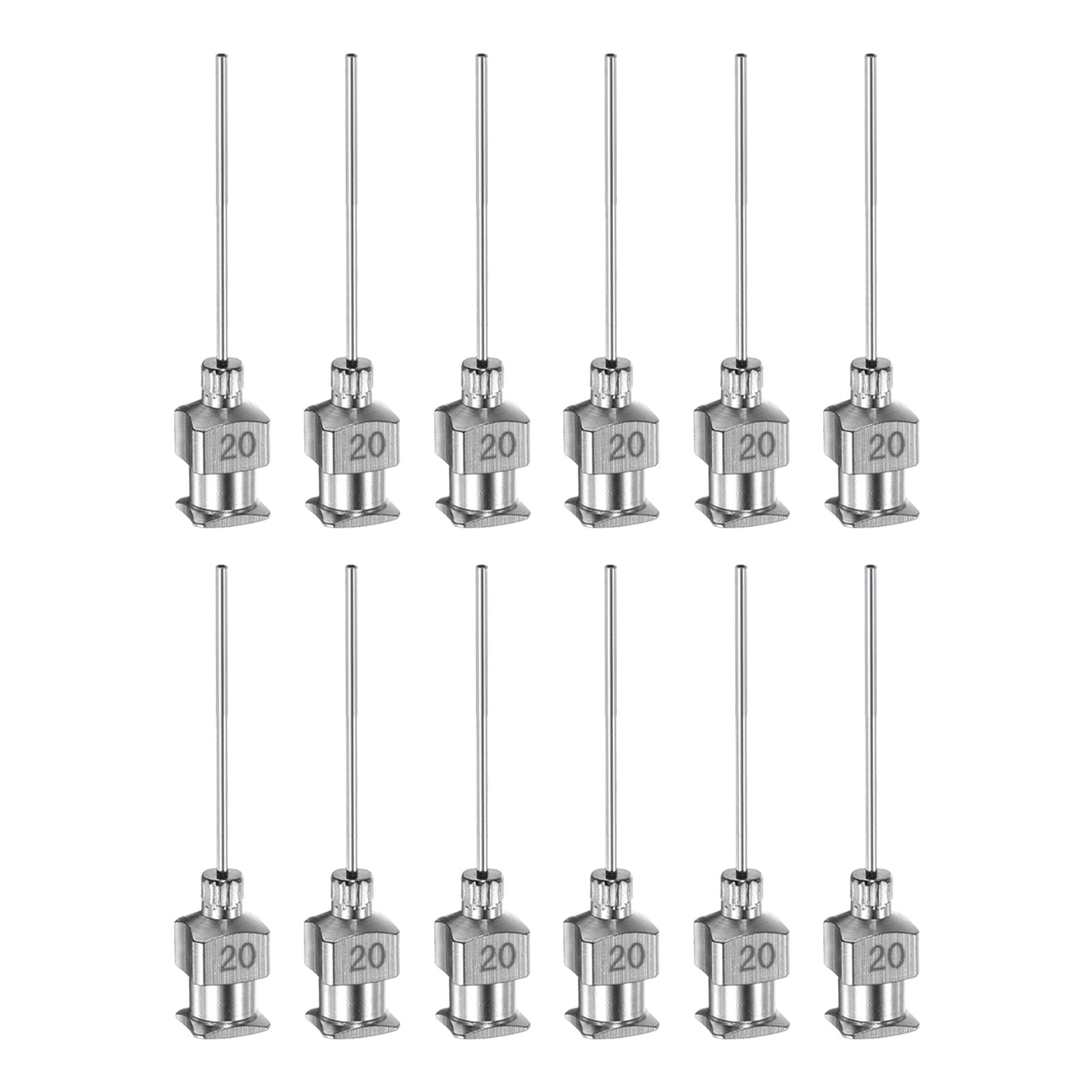 Uxcell 20G Stainless Steel Dispensing Needles, 1" Glue Needle Tube ...