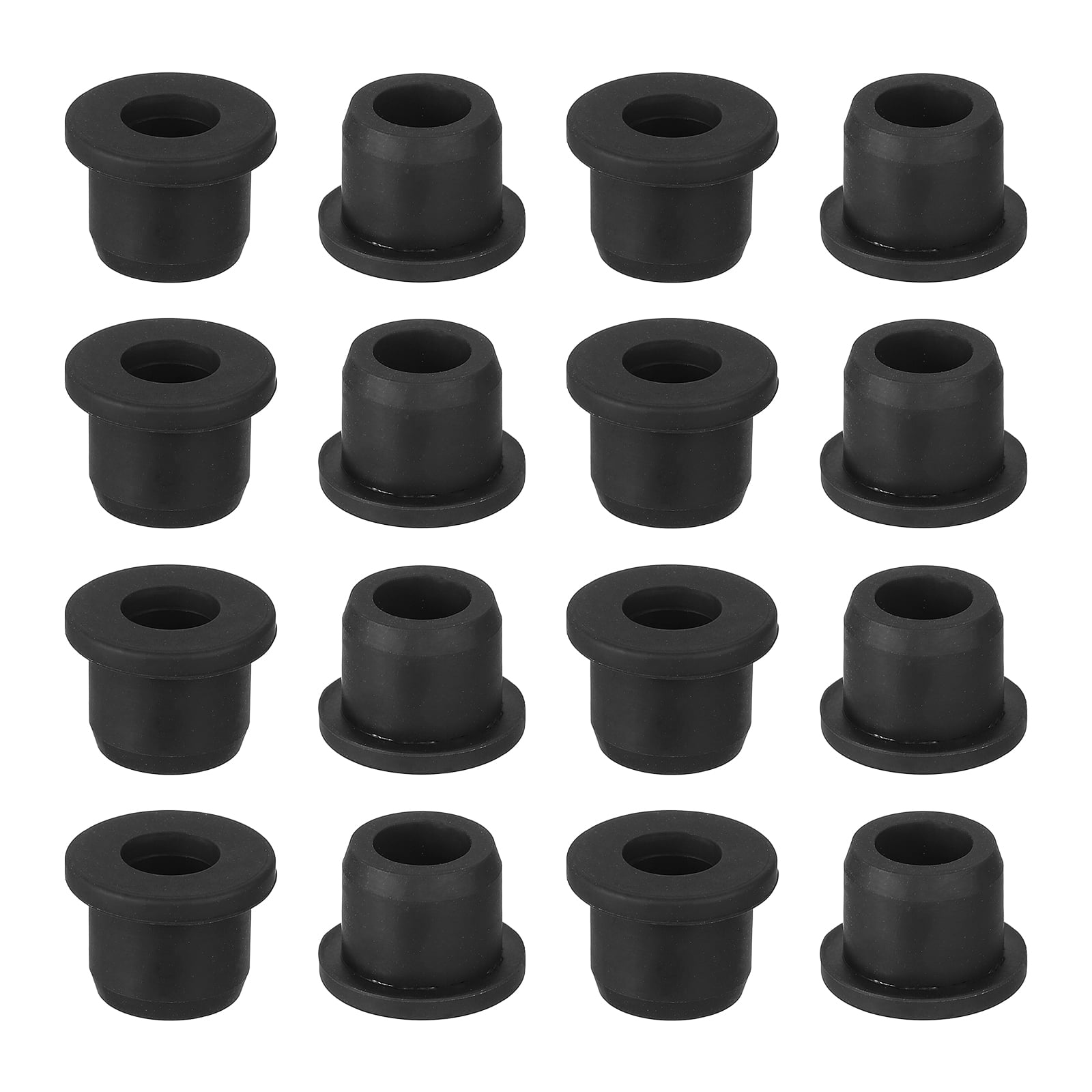 Uxcell 20Pack 1/3" ID, 4/8" Drill Hole Rubber Grommets, Top Hat ...