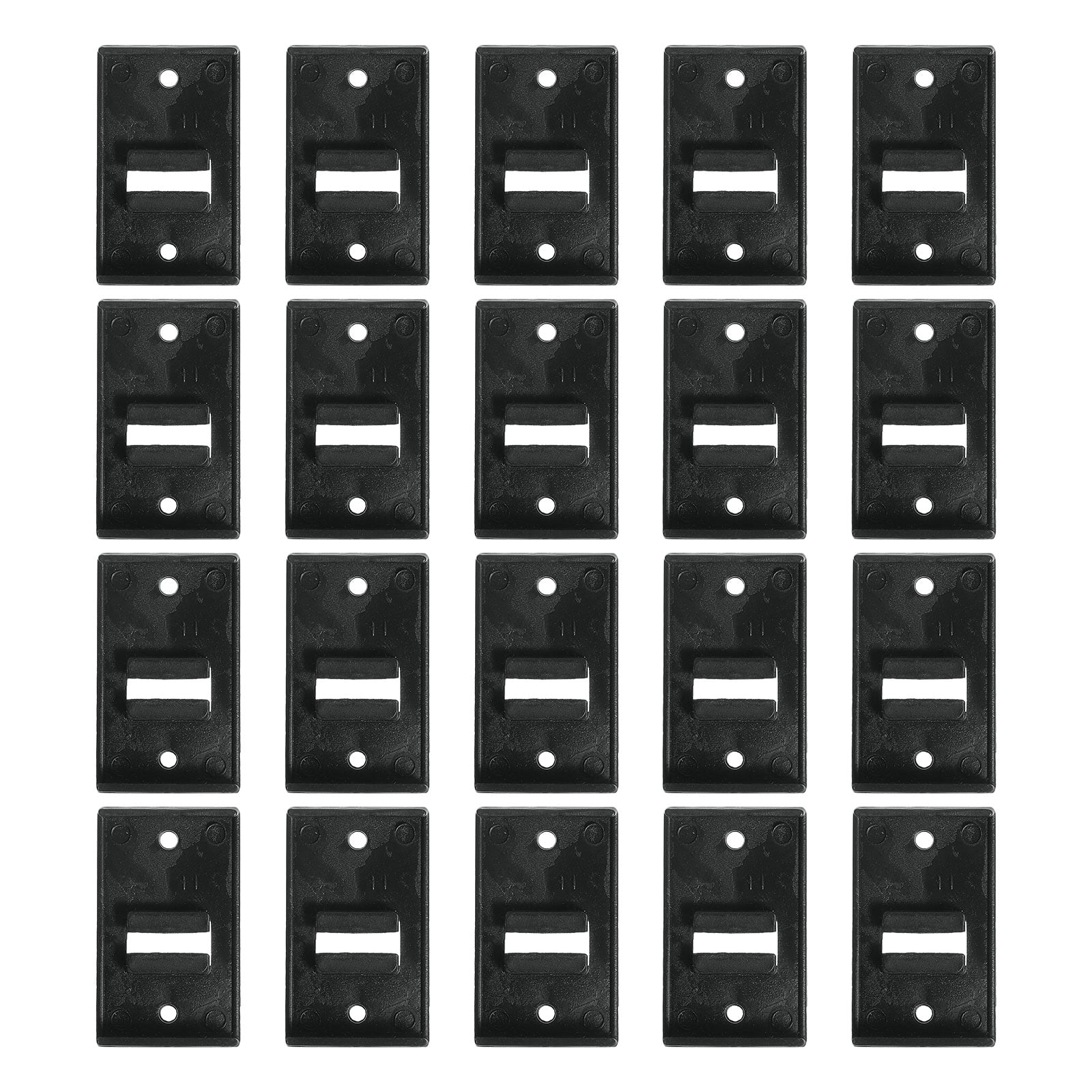 Uxcell 20Pack 1.89''x1.14'' Plastic Leveler Leg Toe Kitchen Clips ...