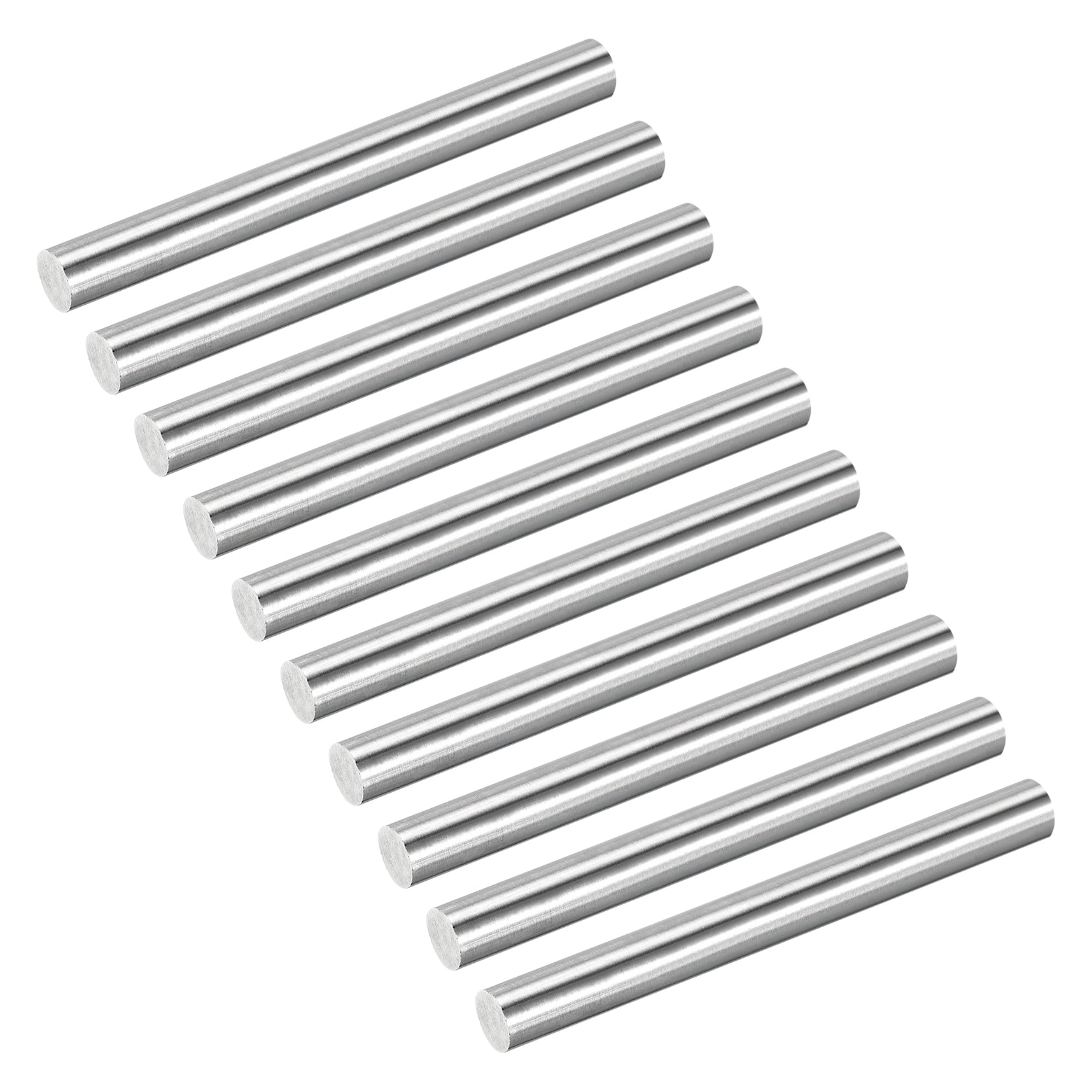 Uxcell 20Pack 304 Stainless Steel Rods, 4.5mm x 51mm Metal Solid Shaft ...
