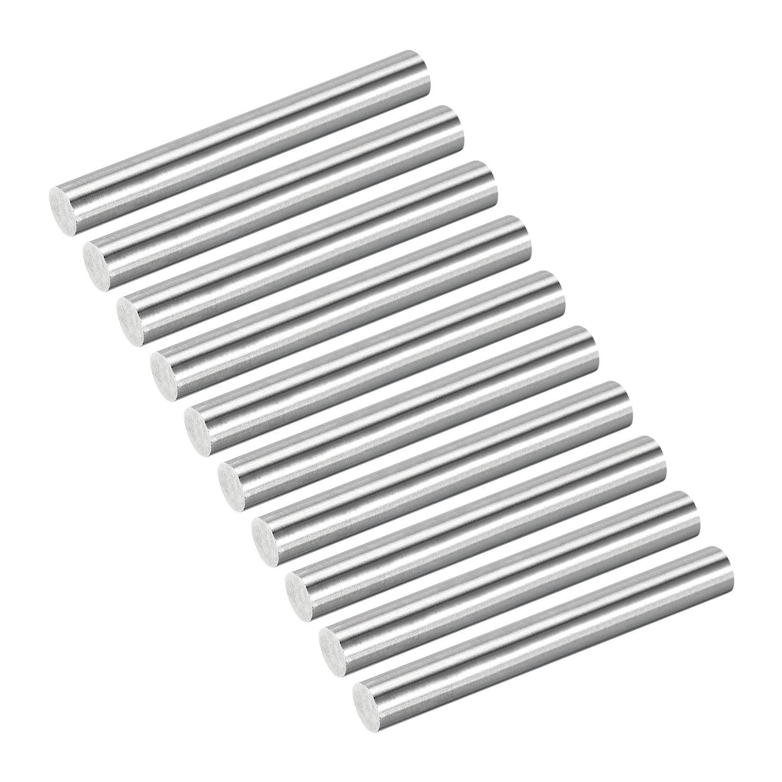 Uxcell 20Pack 304 Stainless Steel Rods, 5.5mm x 51mm Metal Solid Shaft ...