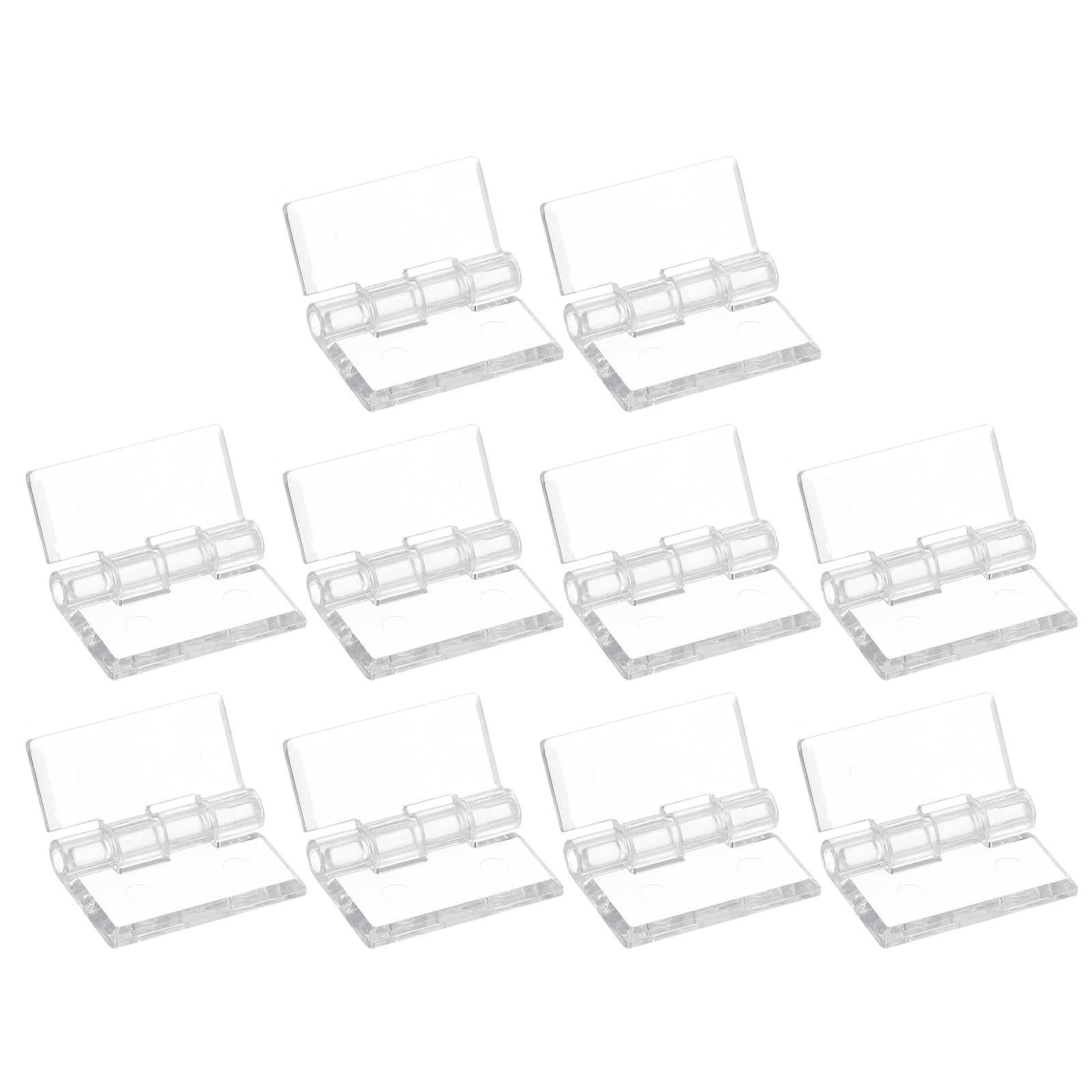 Uxcell 20Pack 30x35mm Inch Acrylic Hinges Mini Hardware Folding Hinge ...