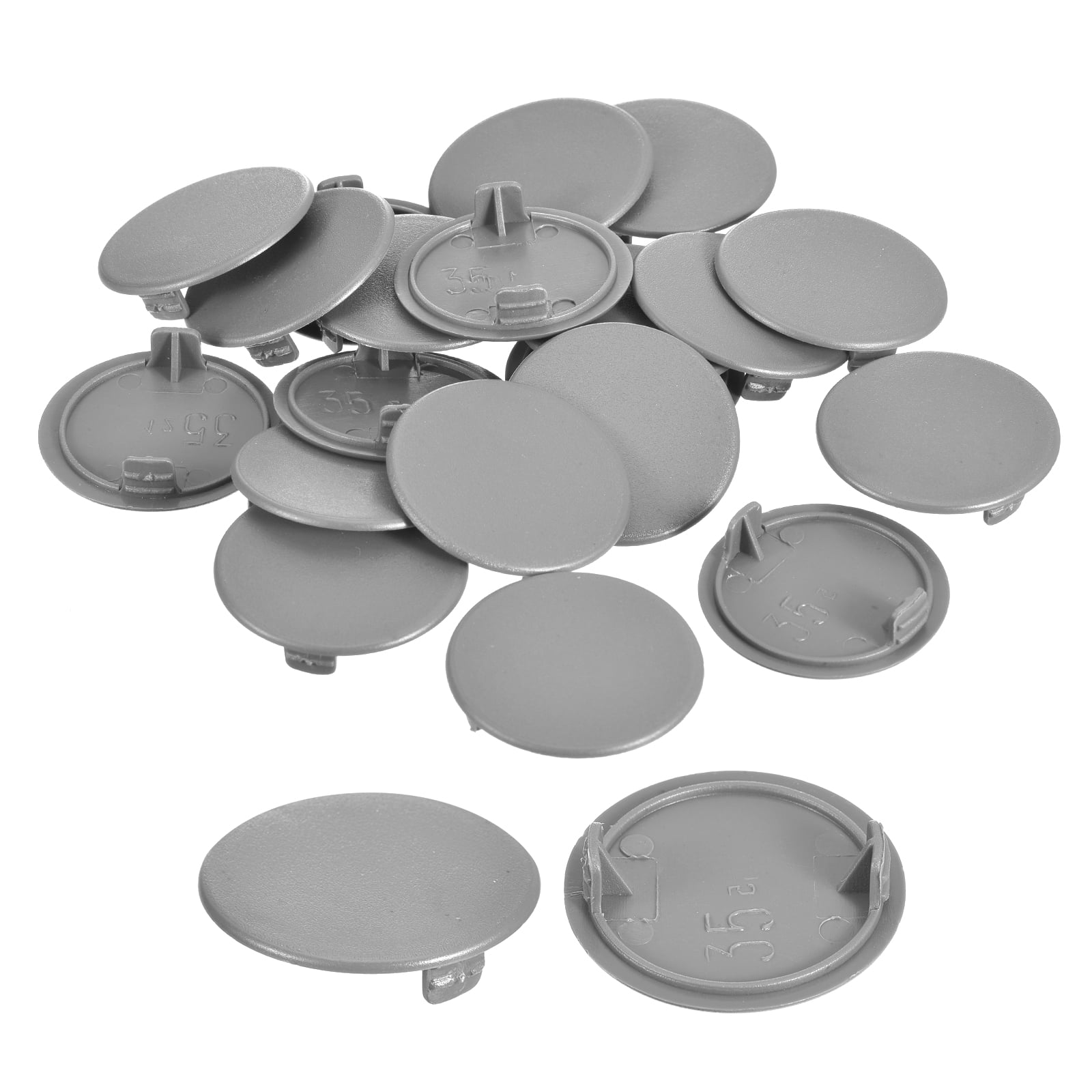 Uxcell 20Pack 35mm(1 3/8") Dia Plastic Concealed Hinge Hole Cover Hole ...