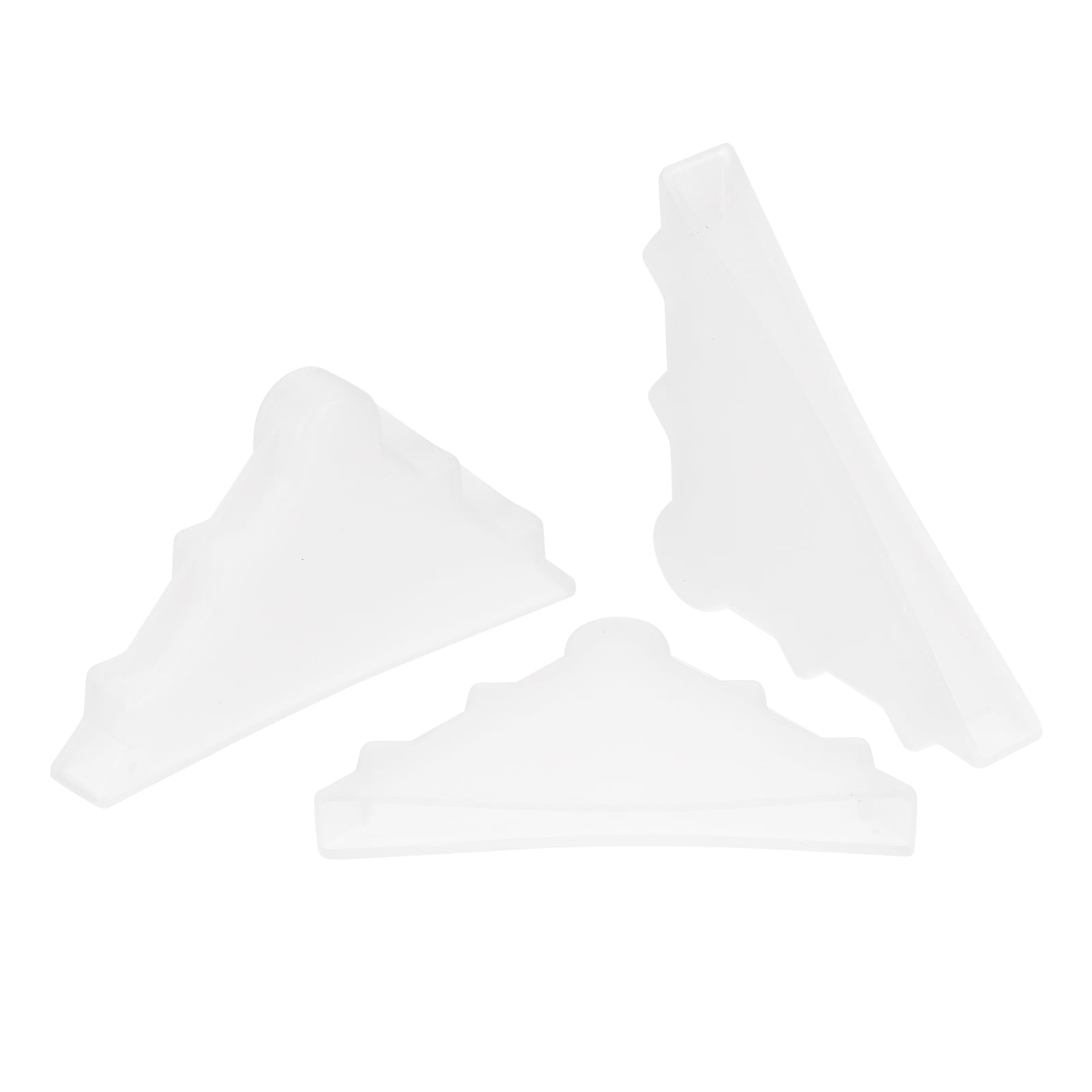 Uxcell 20Pack Corner Protectors 6x65mm Plastic Triangle Corner Guards ...