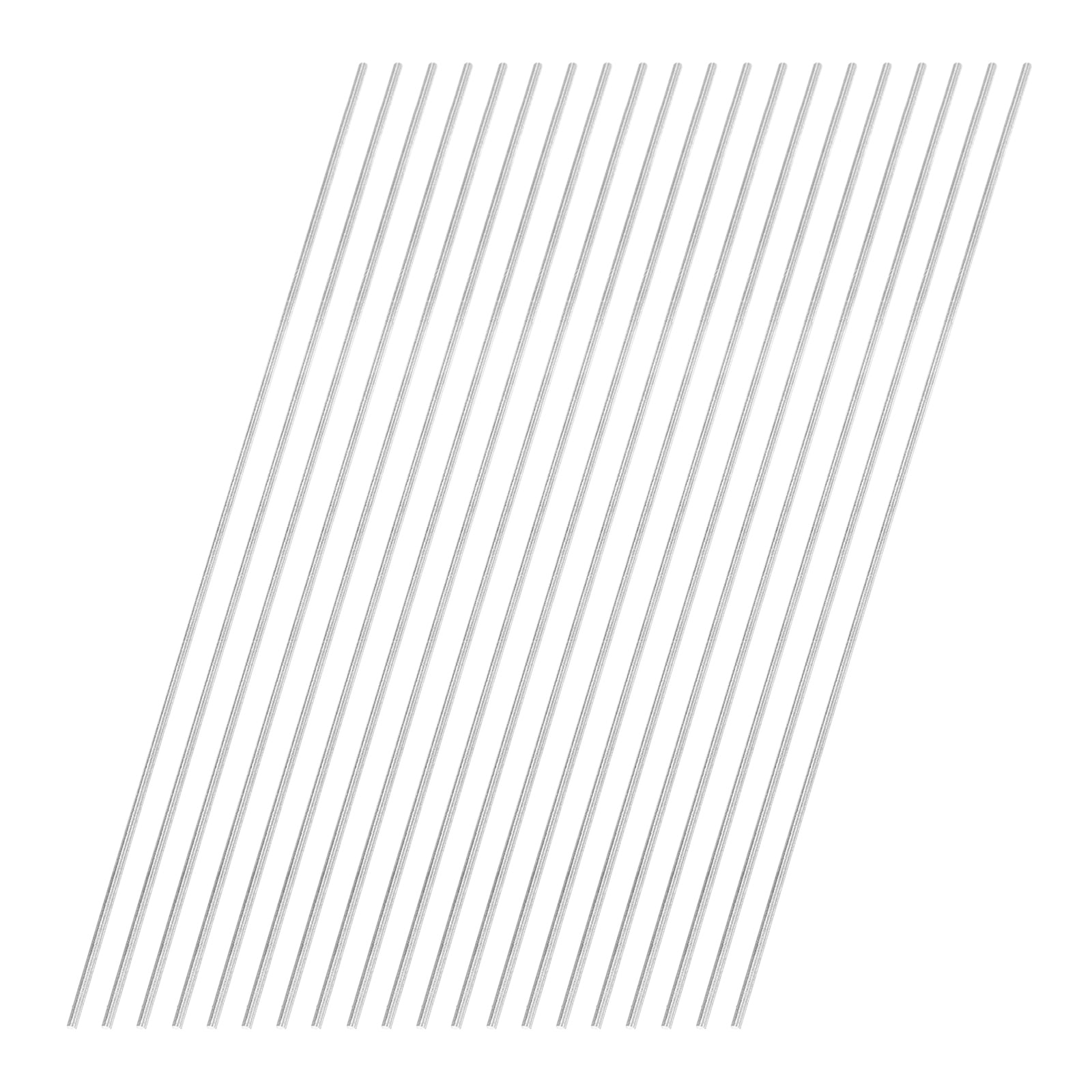 Uxcell 20Pack Round Steel Rods, 0.7mm x 100mm SKD11 Steel Solid Lathe ...