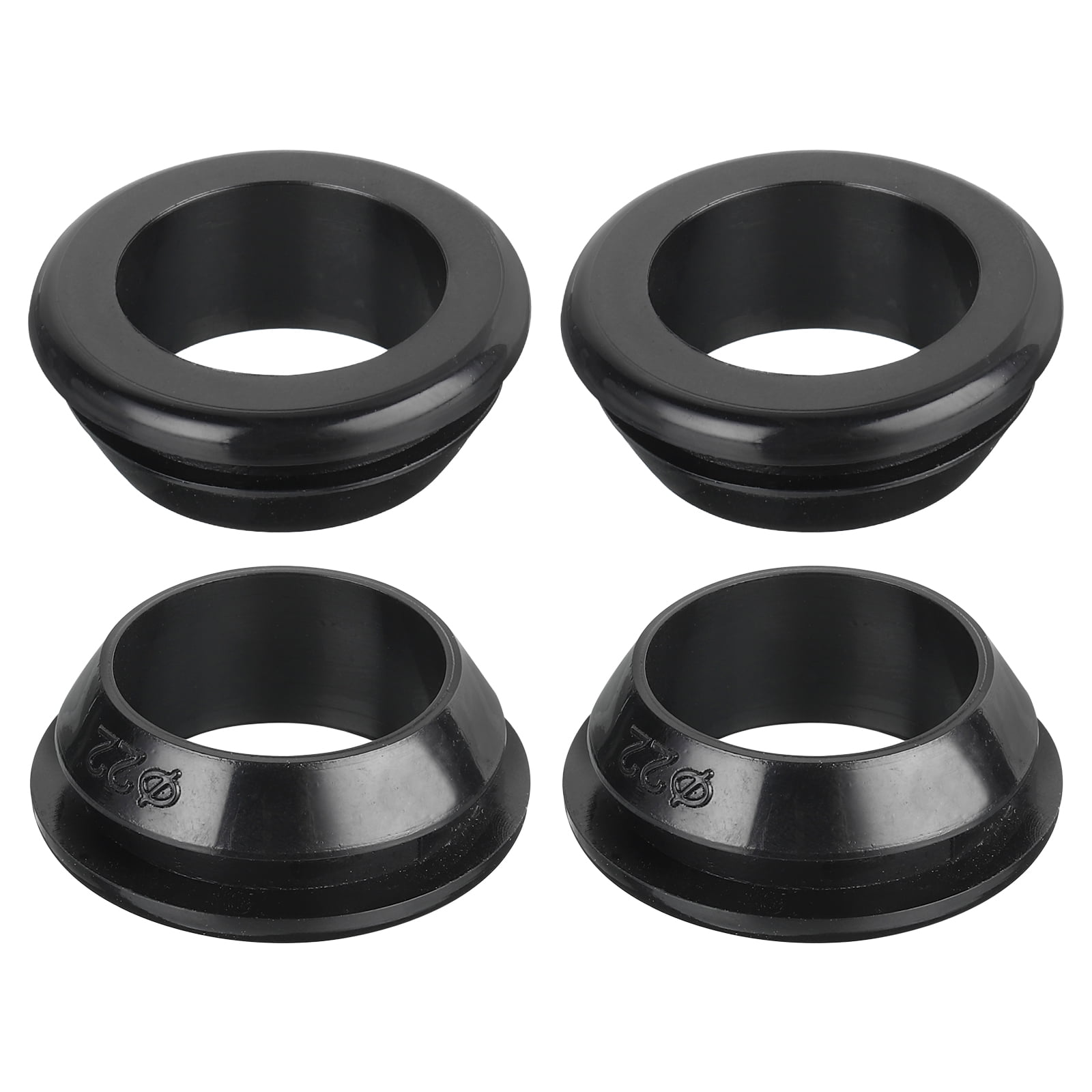 Uxcell 20Pack Rubber Grommets 22mm Mount Dia, for 18mm ID Rubber Hole ...