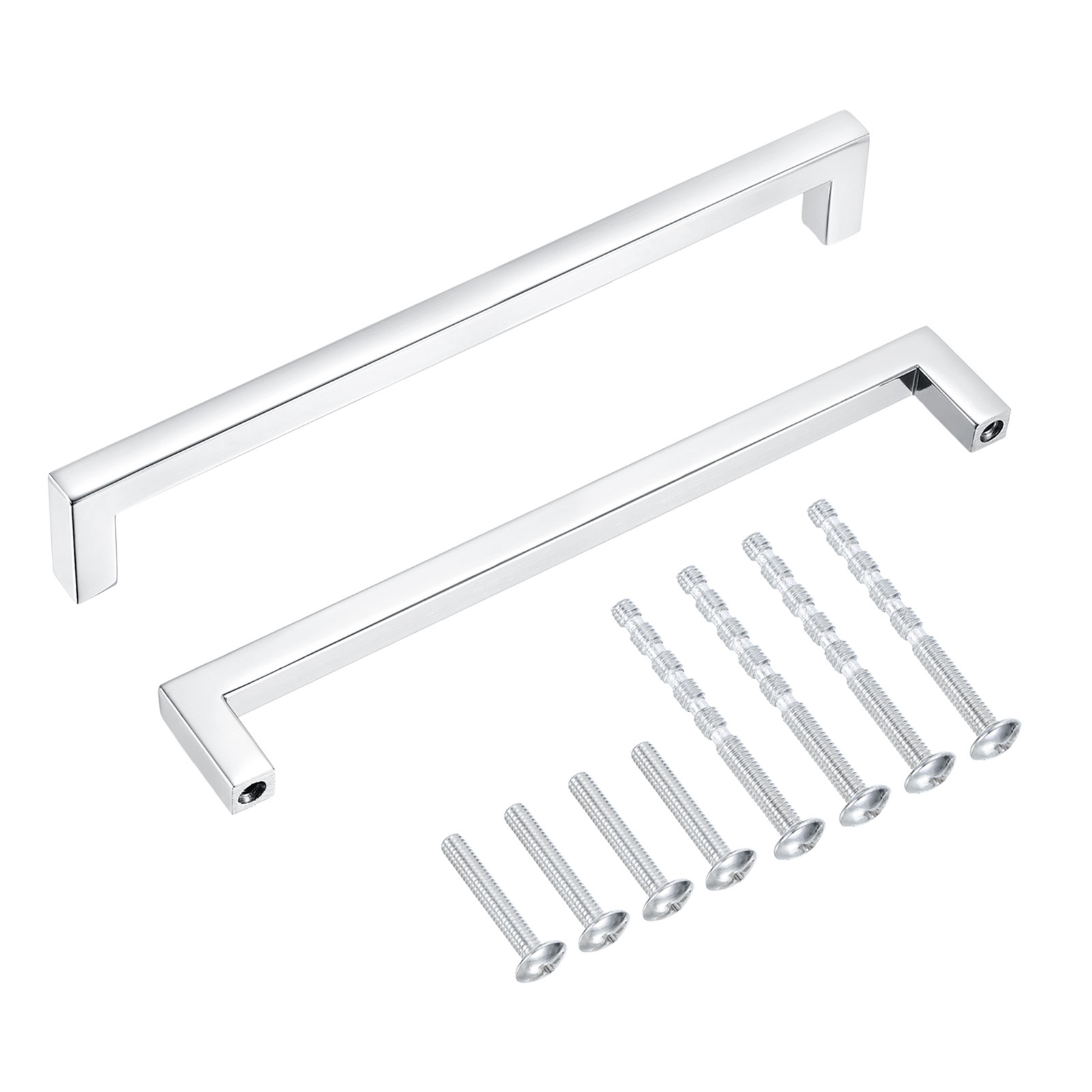 Uxcell 20Pack Square Bar Drawer Handle, 6 1/4" Zinc Alloy Kitchen ...
