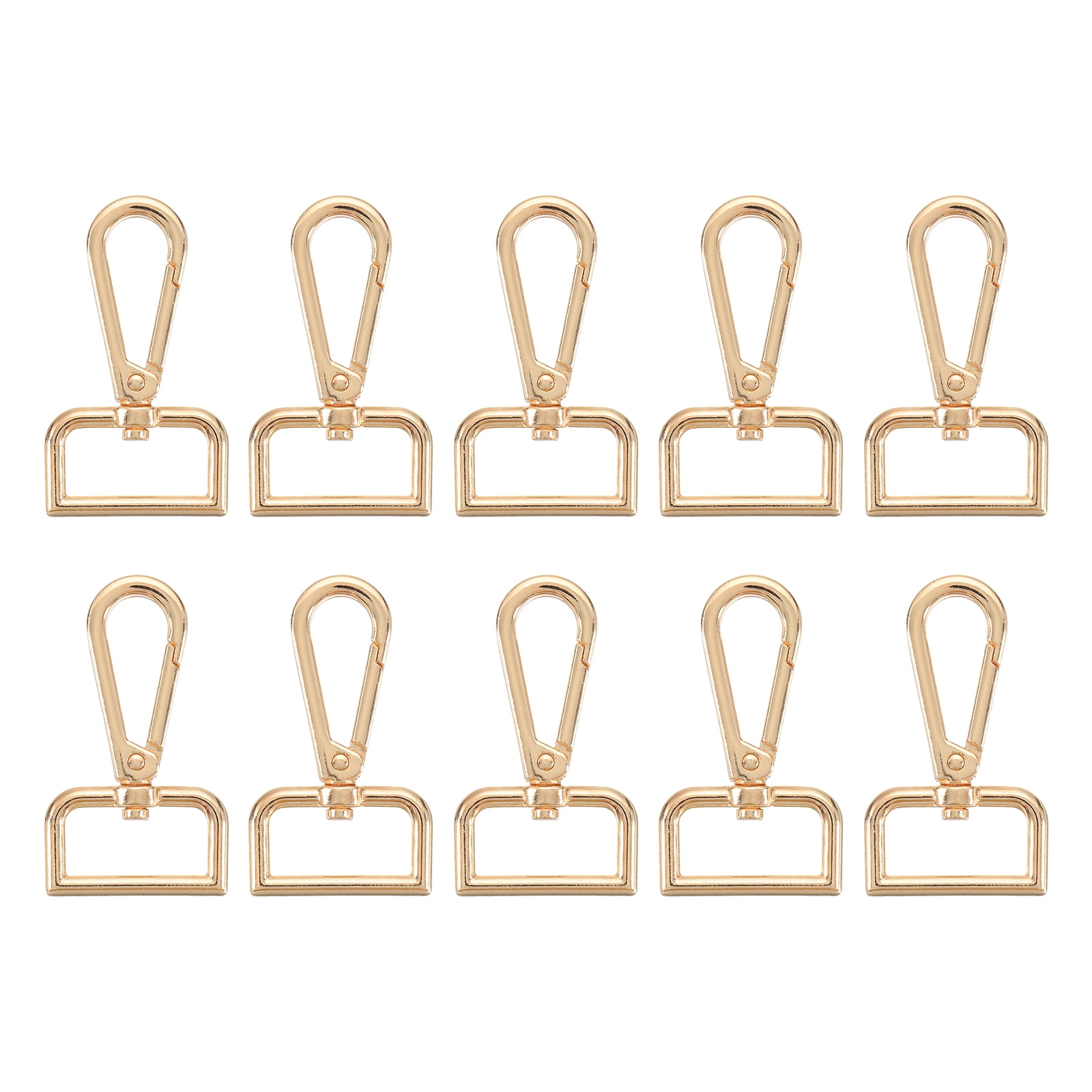 Uxcell 20Pack Swivel Clasps, 1" D Ring Lobster Clasp Claw Push Gate ...