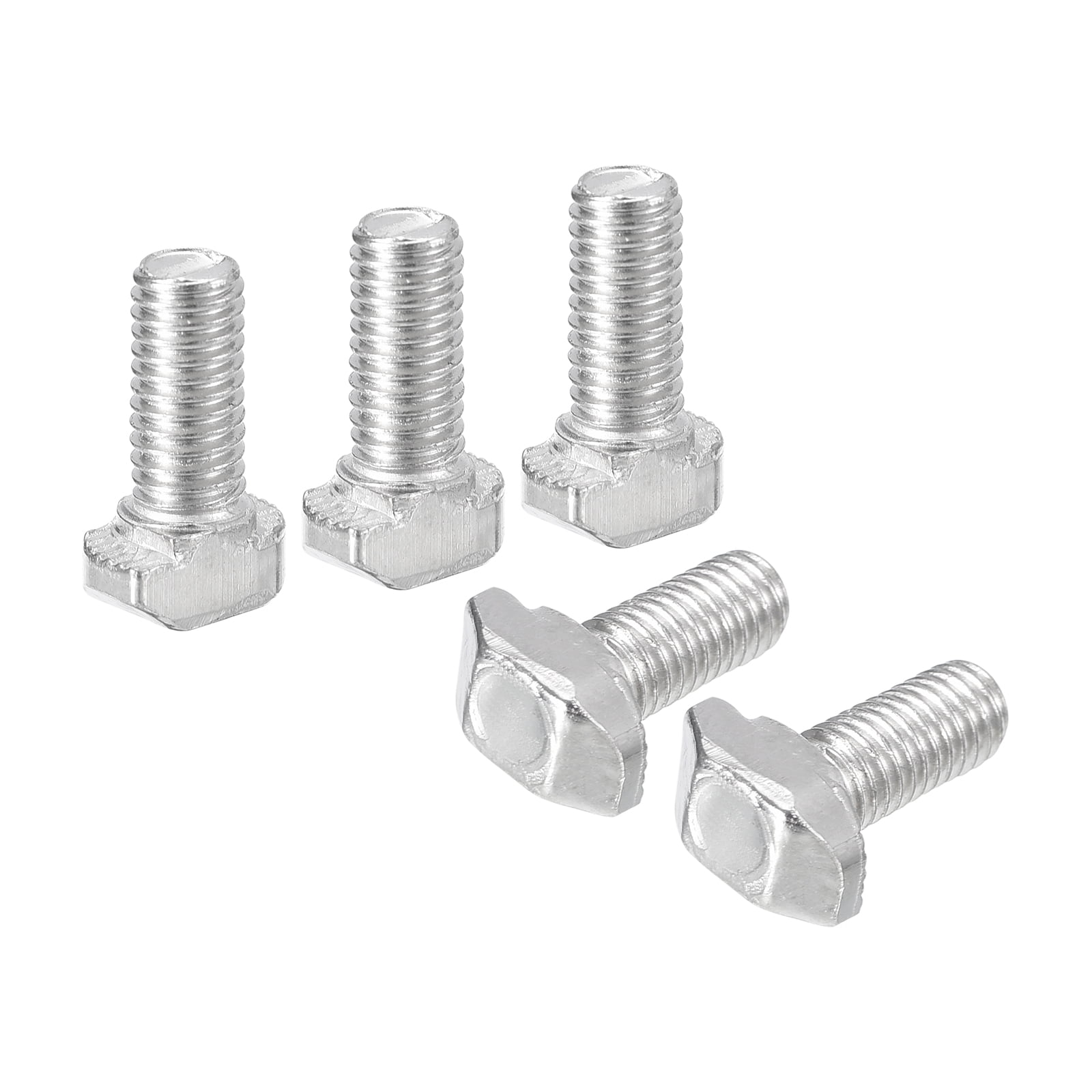 Uxcell 20Pack T-Slot Bolts, M5 x 12mm Carbon Steel Hammer Head Bolt T ...