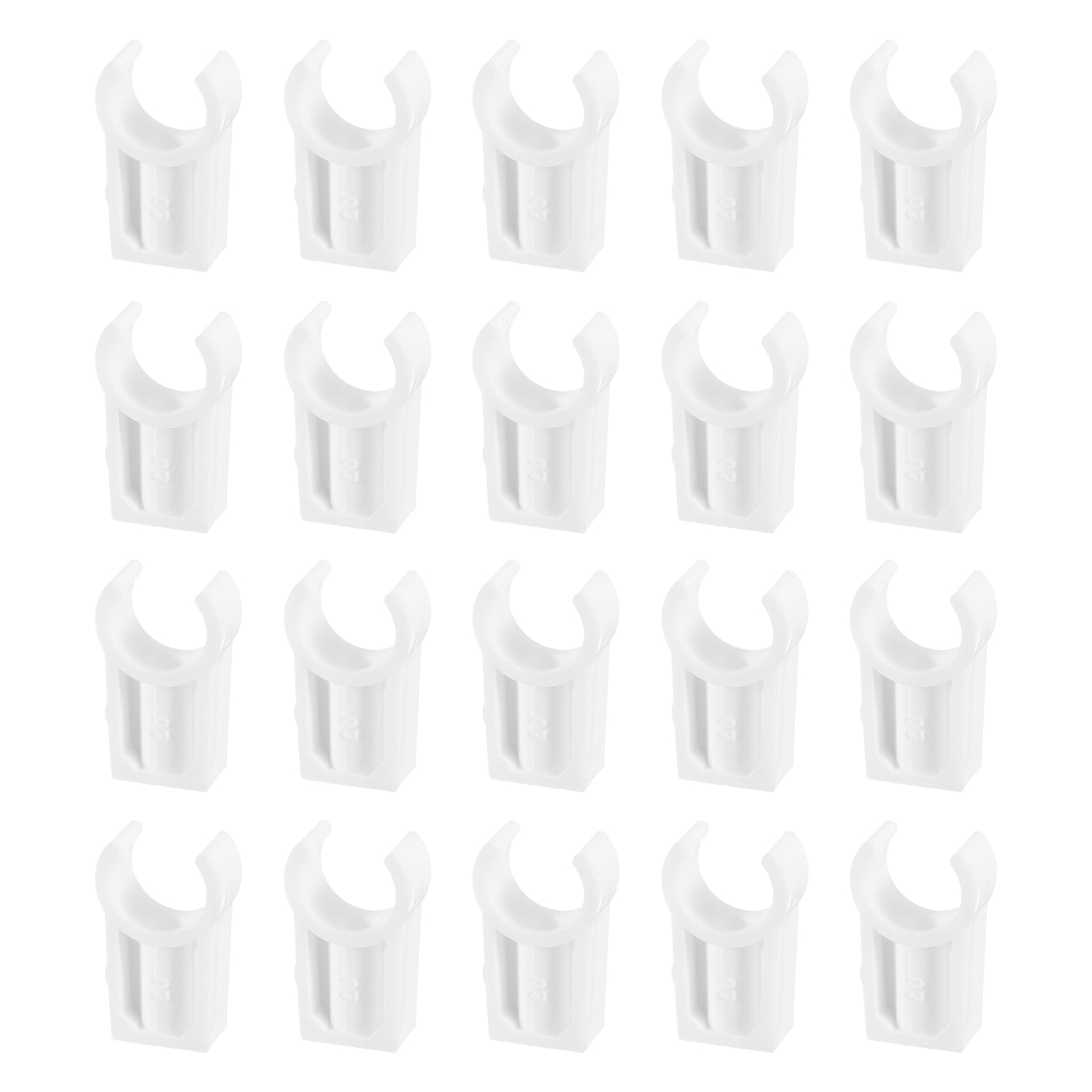 Uxcell 20Pack U-Shaped Water Pipe Clamps, PPR U Shaped Pipe Clips Fit ...