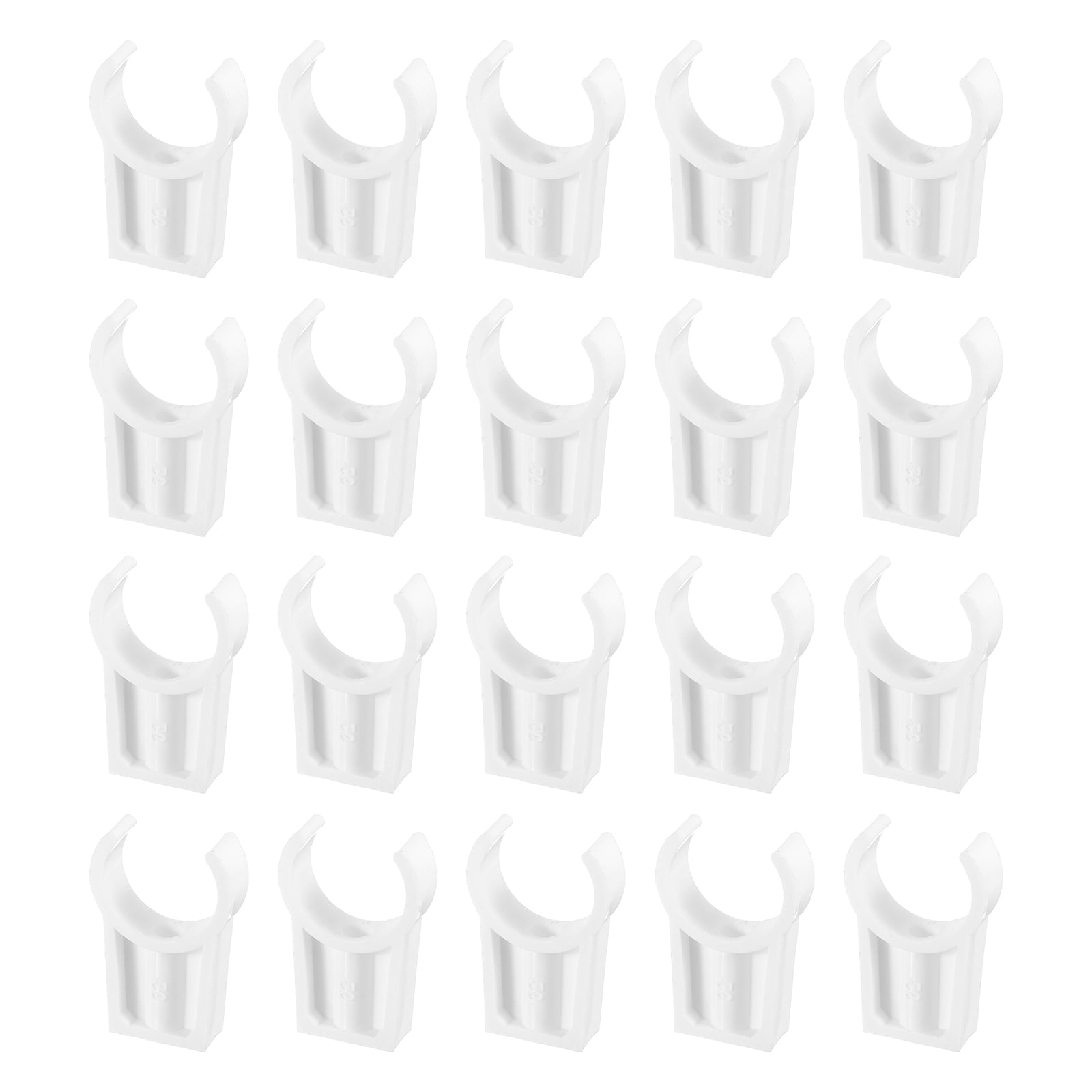 Uxcell 20Pack U-Shaped Water Pipe Clamps, PPR U Shaped Pipe Clips Fit ...