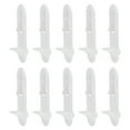Uxcell 20Pcs 0.28'' Shelf Support Pegs Plastic Shelf Locking Bracket ...