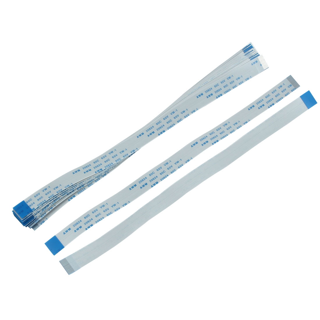 Uxcell 20Pcs 0.5mm Pitch 20 Pin AWM 80C 60V -1 Flexible Flat Cable FFC ...